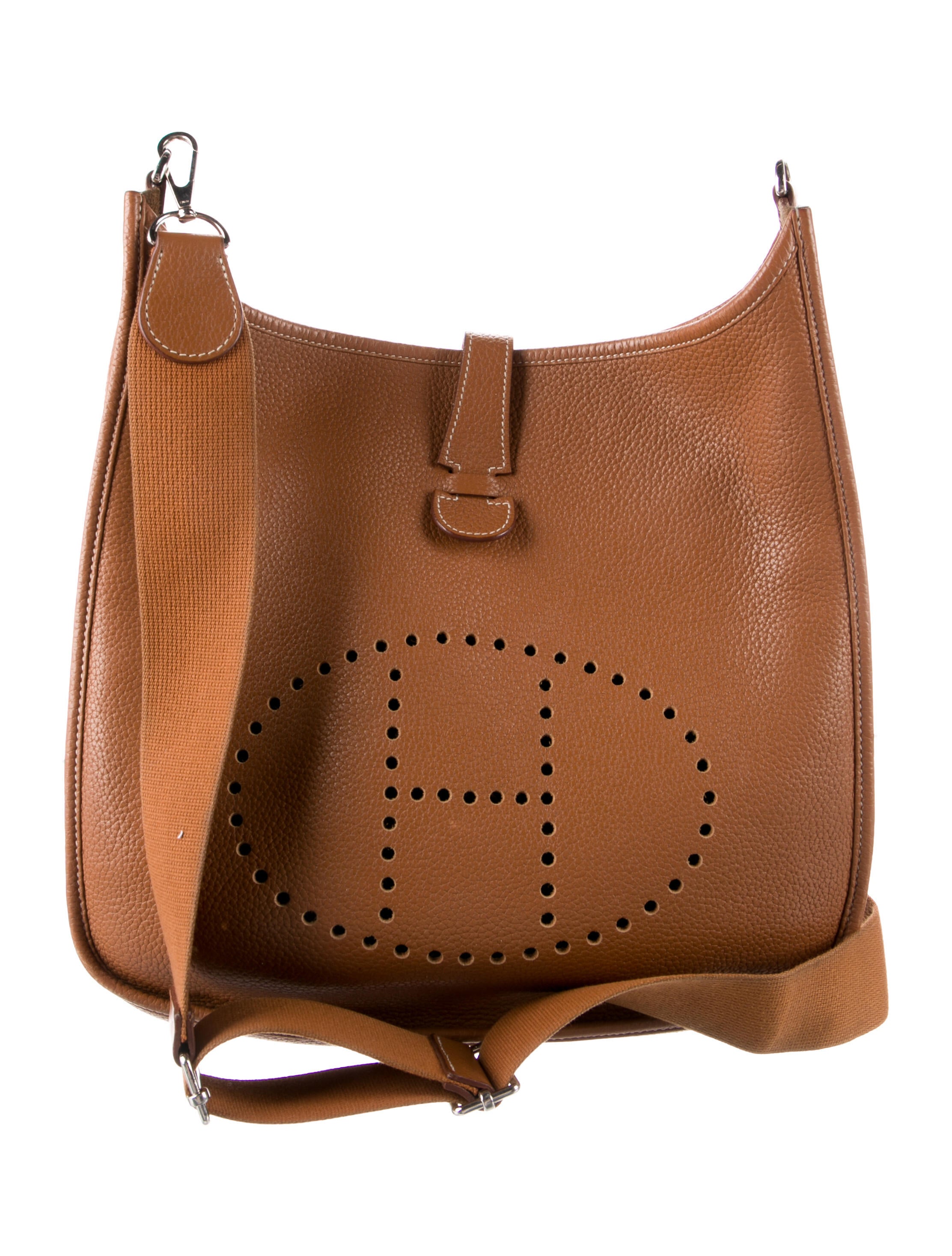 Hermès Clemence Jypsière 34 - Brown Crossbody Bags, Handbags ...