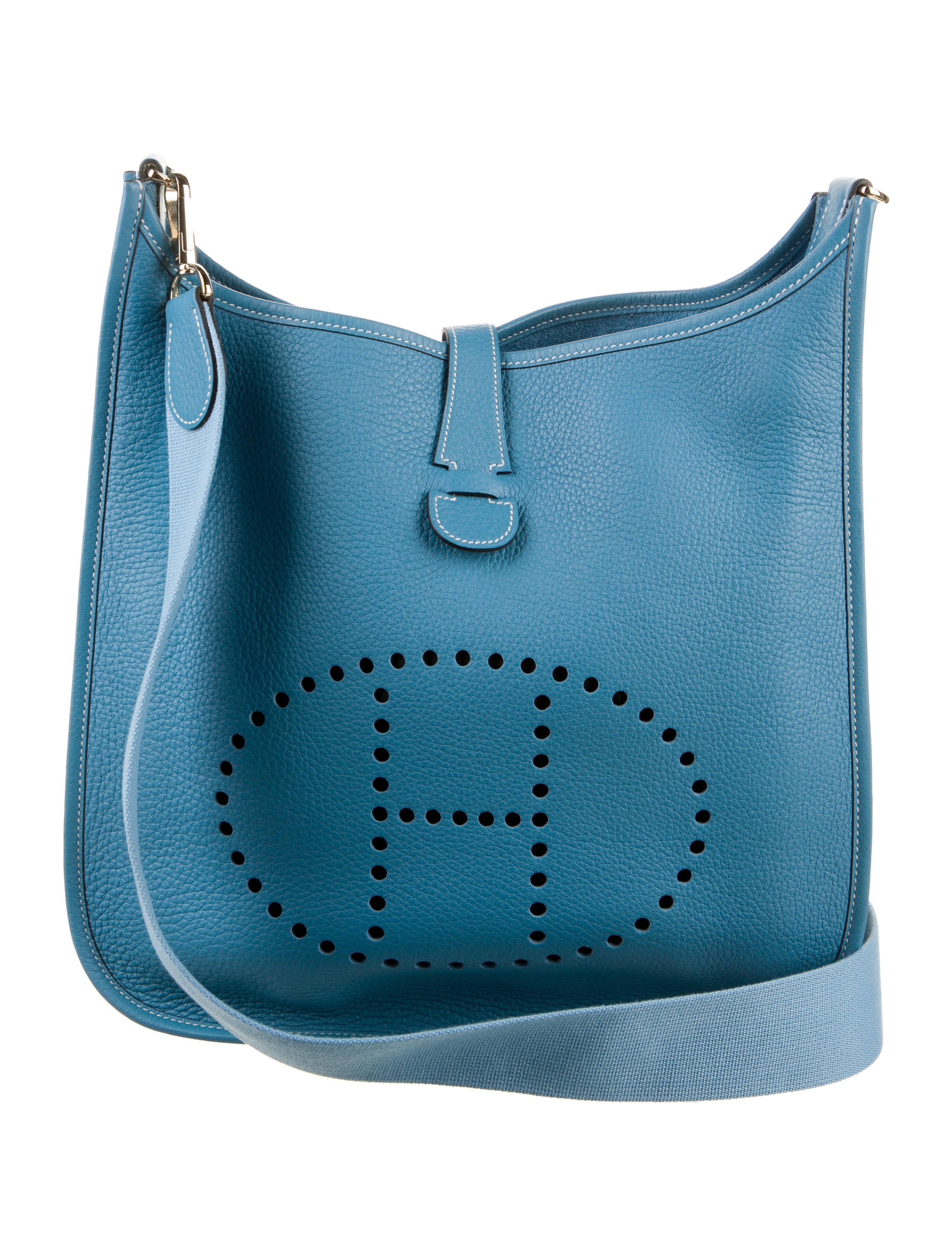 Hermès Clemence Evelyne III 29 - Grey Crossbody Bags, Handbags ...