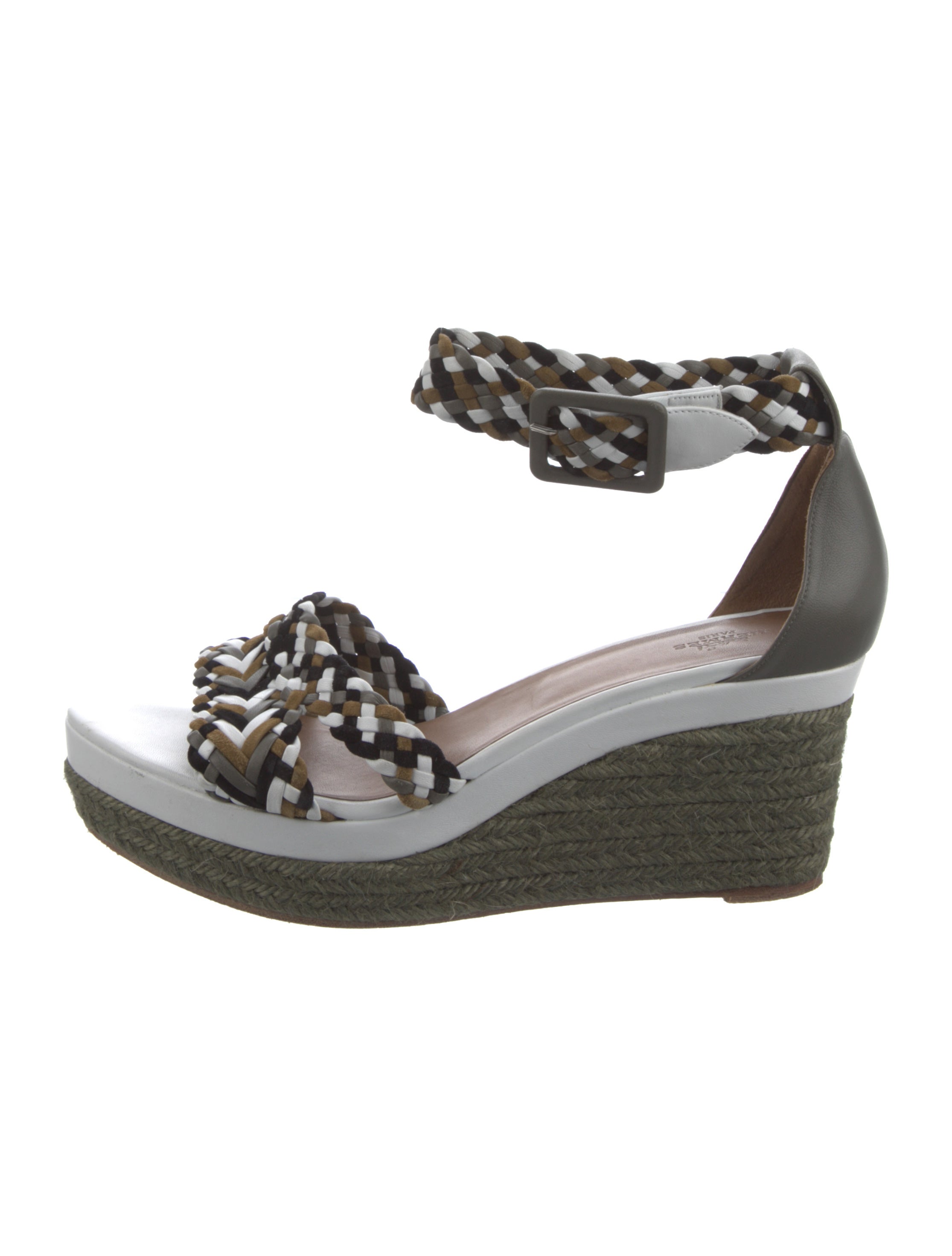 Hermès Ines Suede Espadrilles - Green Sandals, Shoes - HER540418 | The ...