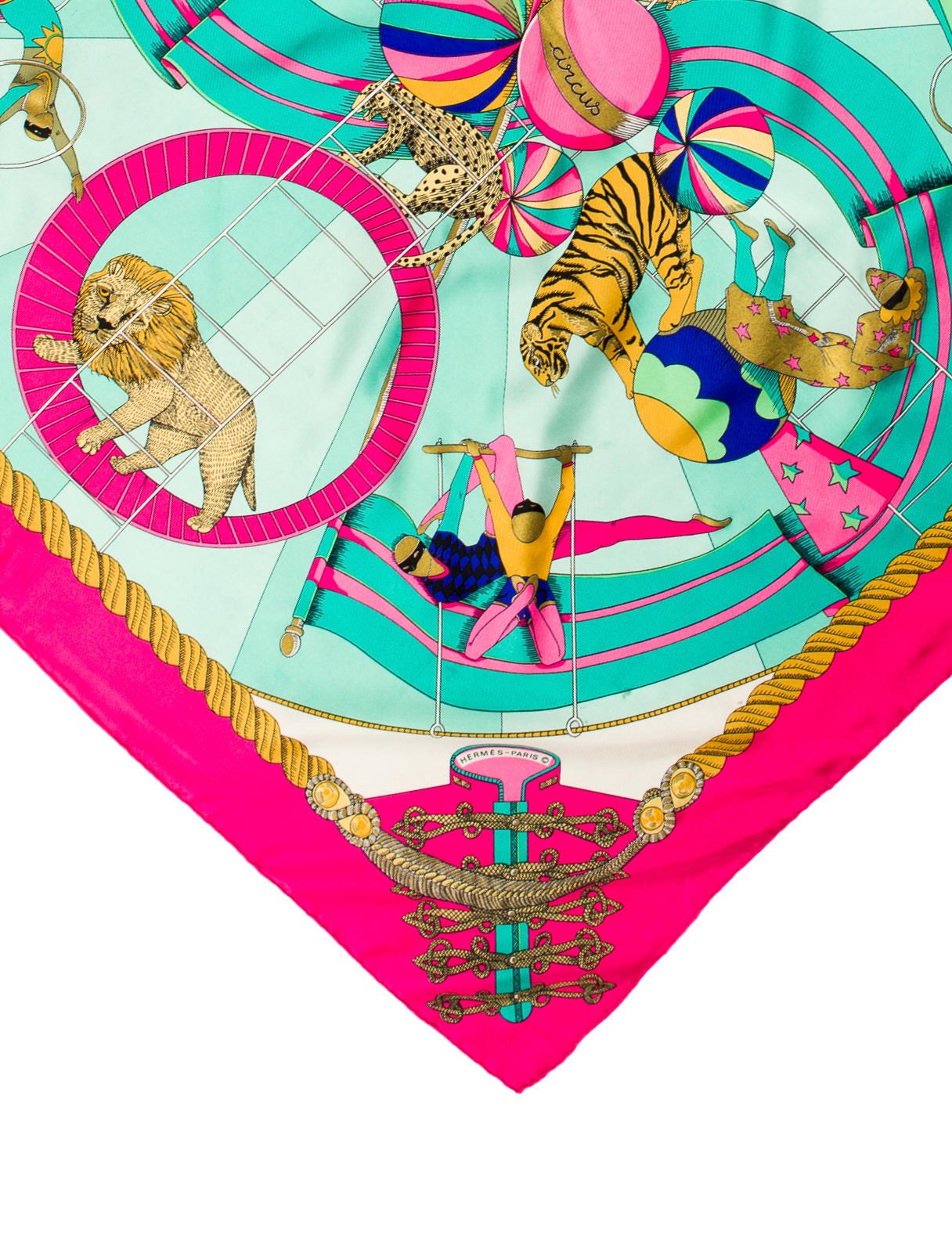 Hermès Circus Scarf - Blue Scarves and Shawls, Accessories - HER54059 ...