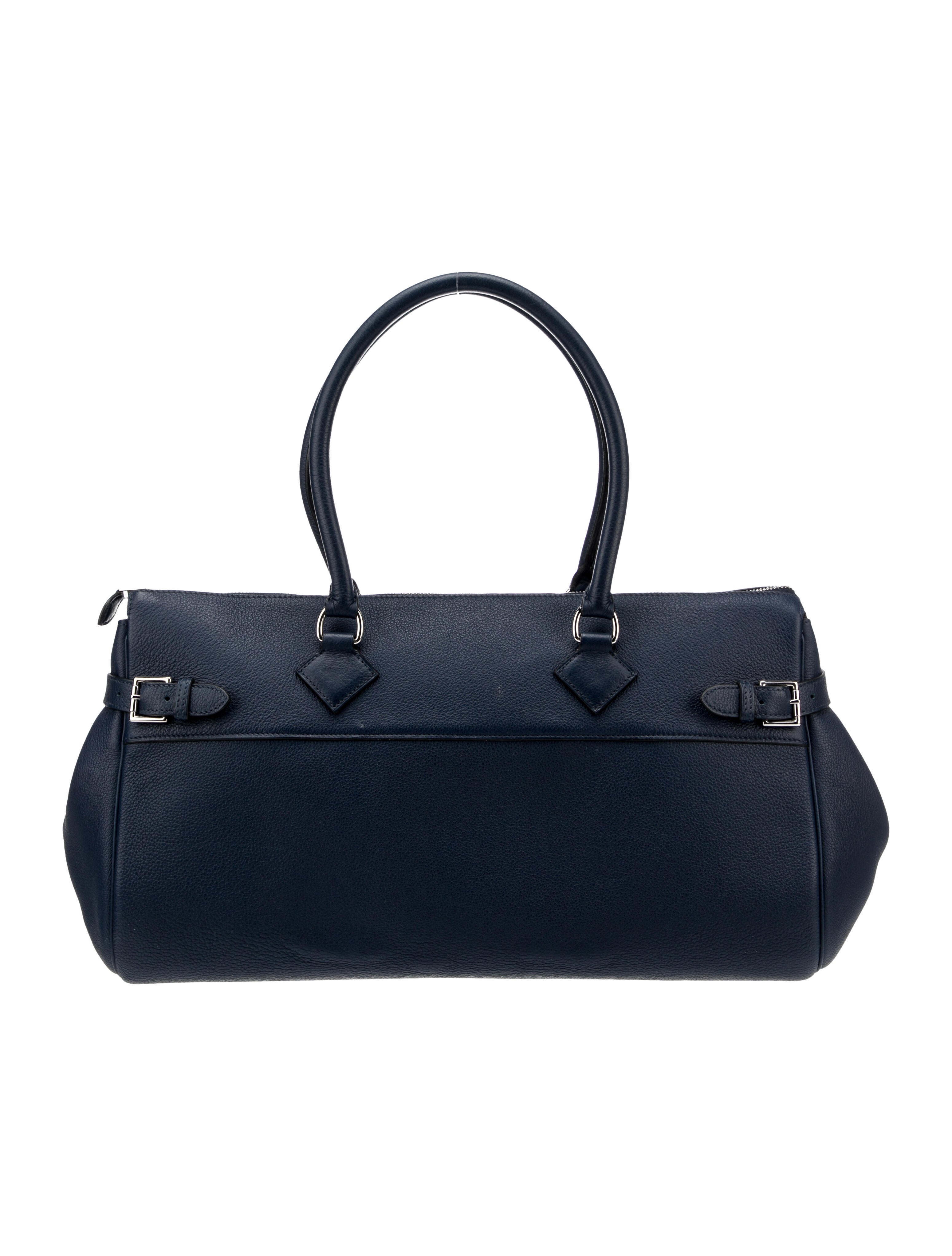 Hermès Togo Atlas Shoulder 42 - Blue Shoulder Bags, Handbags ...