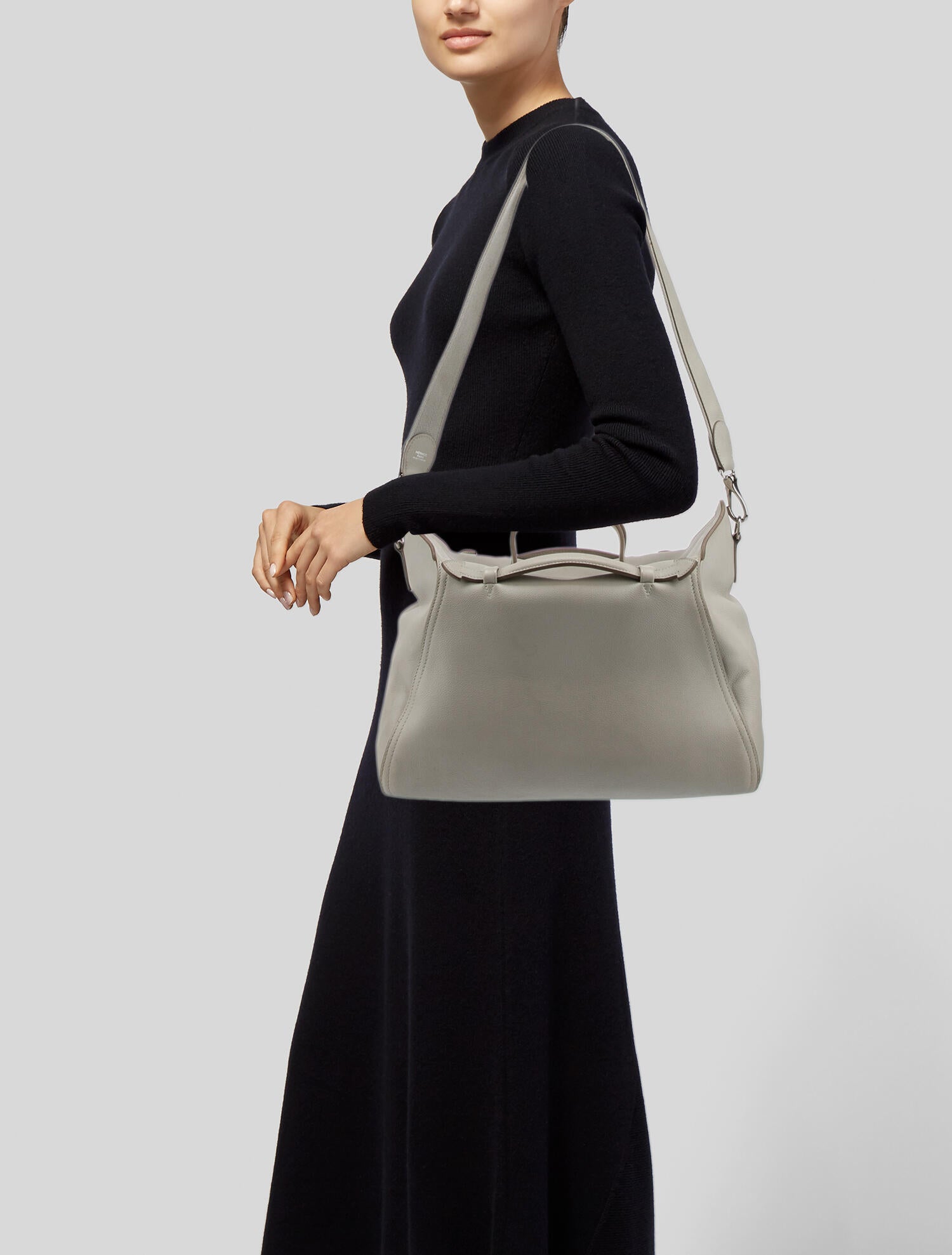 Hermès Evergrain Sac Oxer Bag - Grey Crossbody Bags, Handbags ...