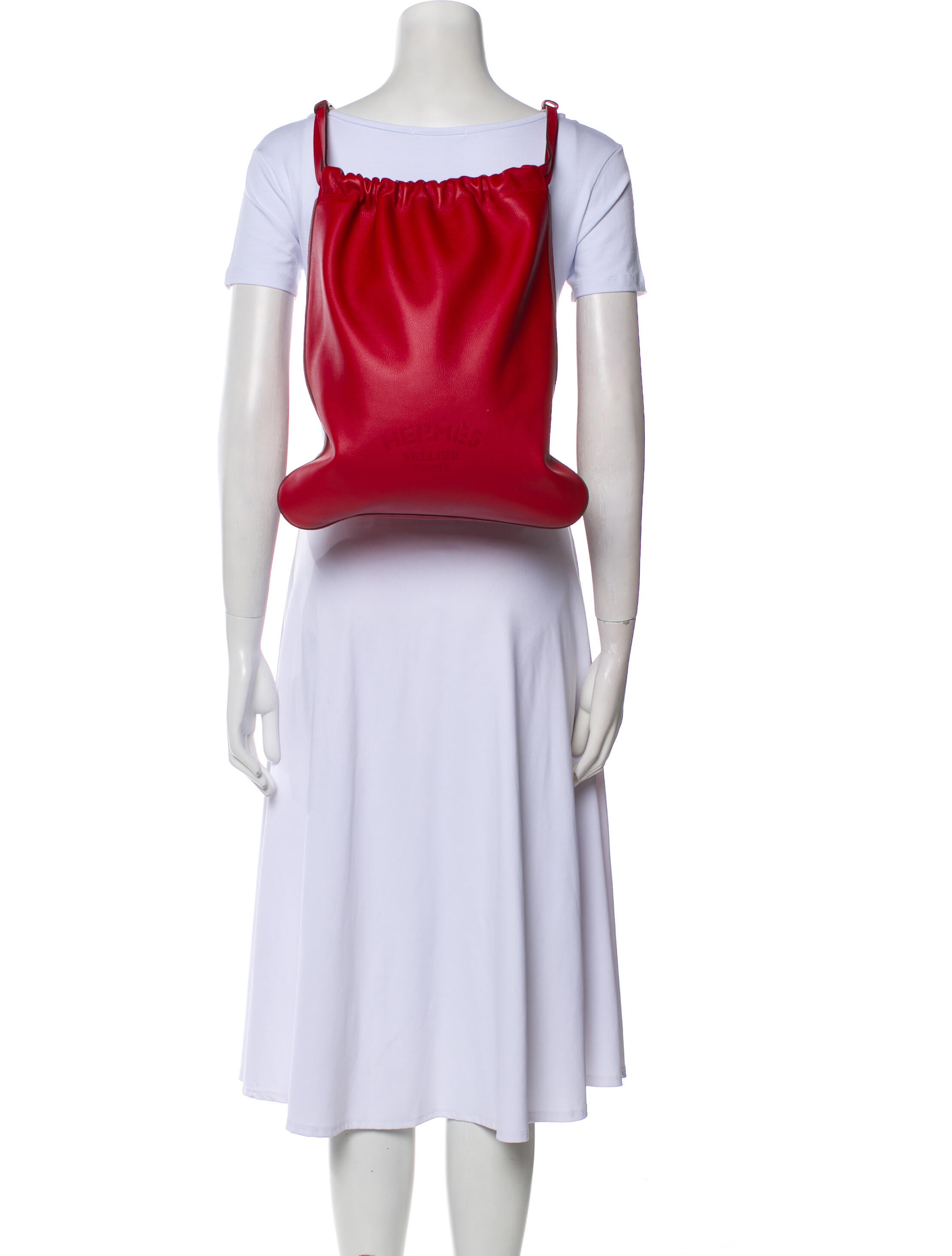 Hermès Evercolor Bridado Backpack - Red Backpacks, Handbags - HER545743 ...