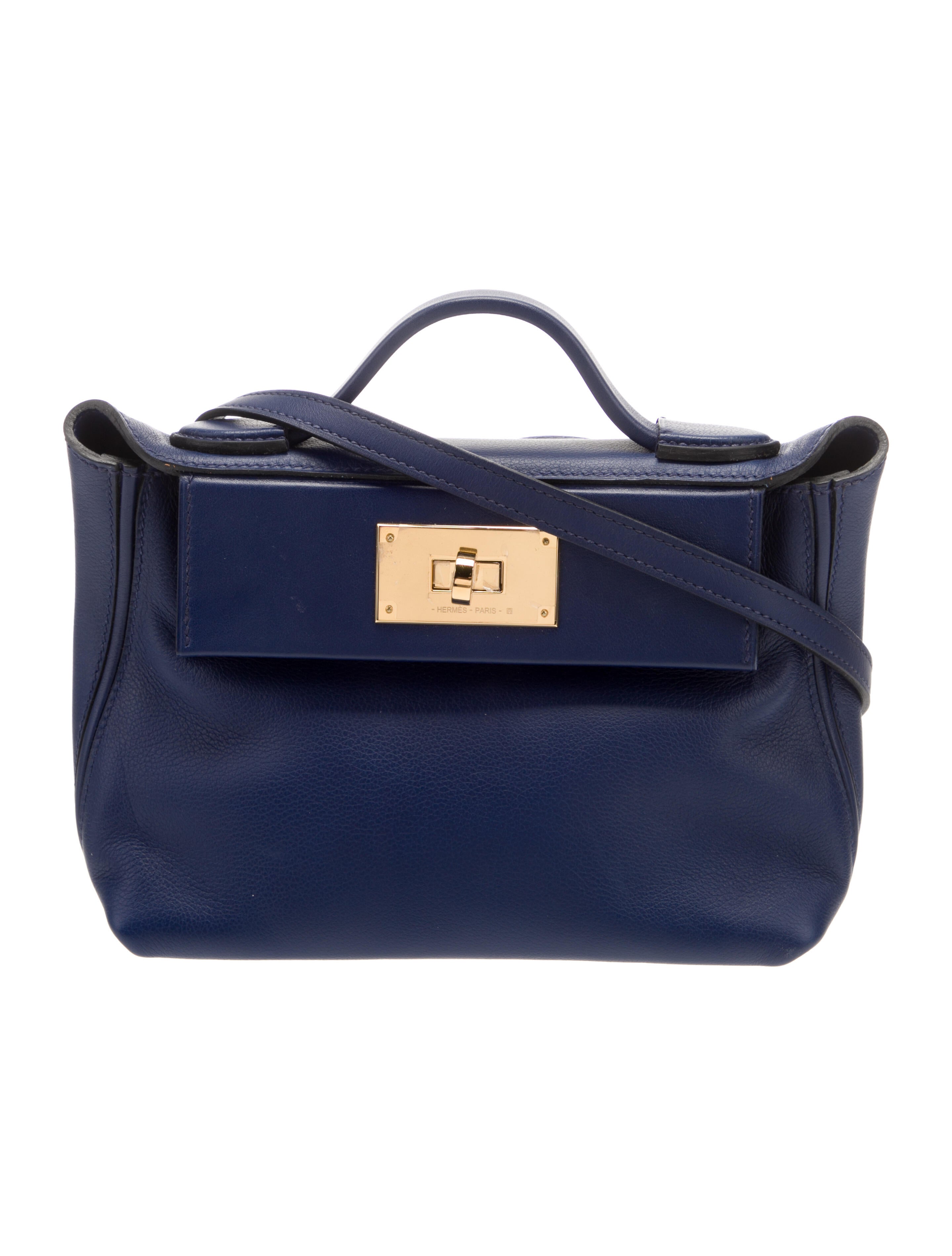 Hermès Evercolor & Swift 24/24 21 - Blue Crossbody Bags, Handbags ...