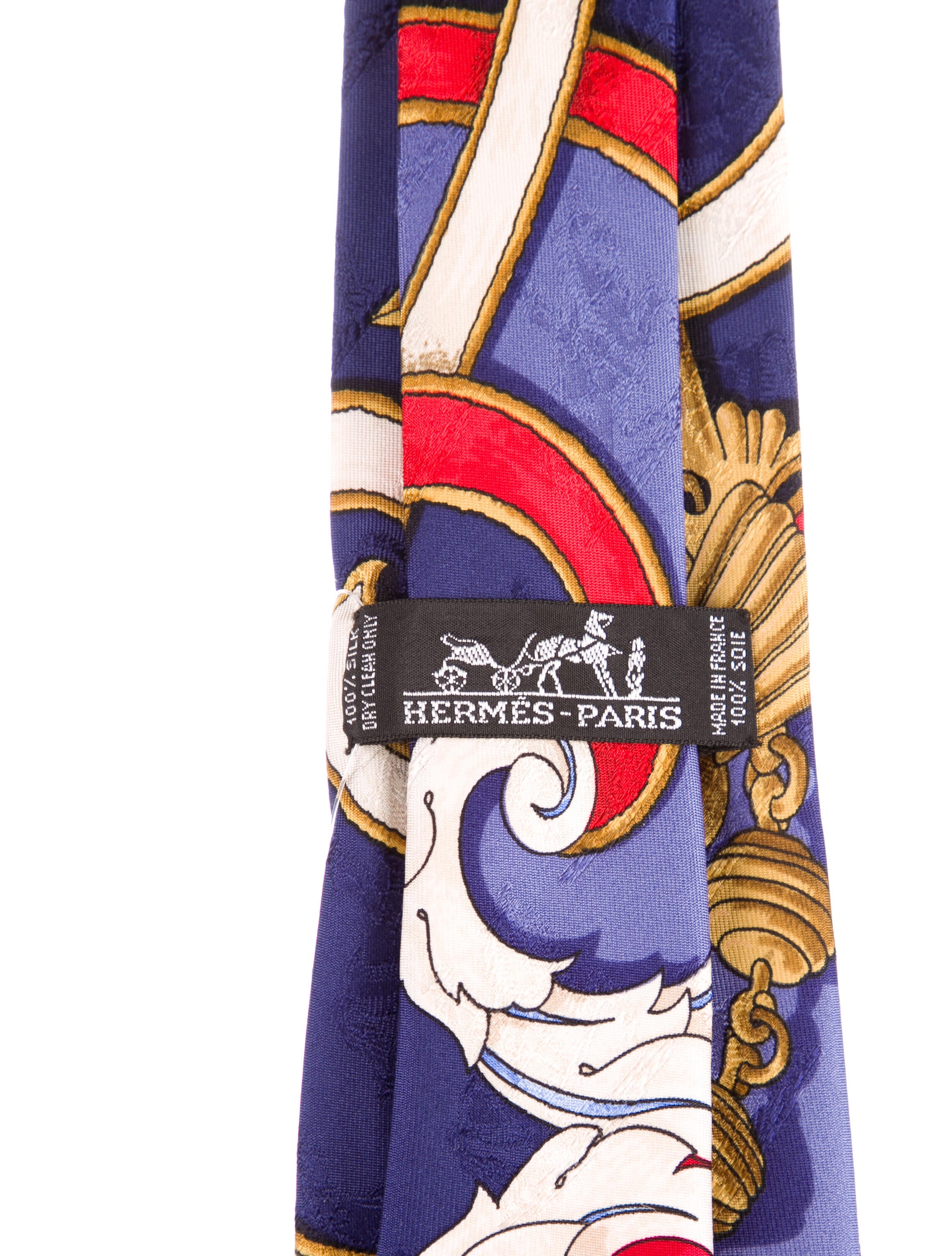 Hermès Silk Pattern Tie - Blue Ties, Suiting Accessories - HER550383 ...