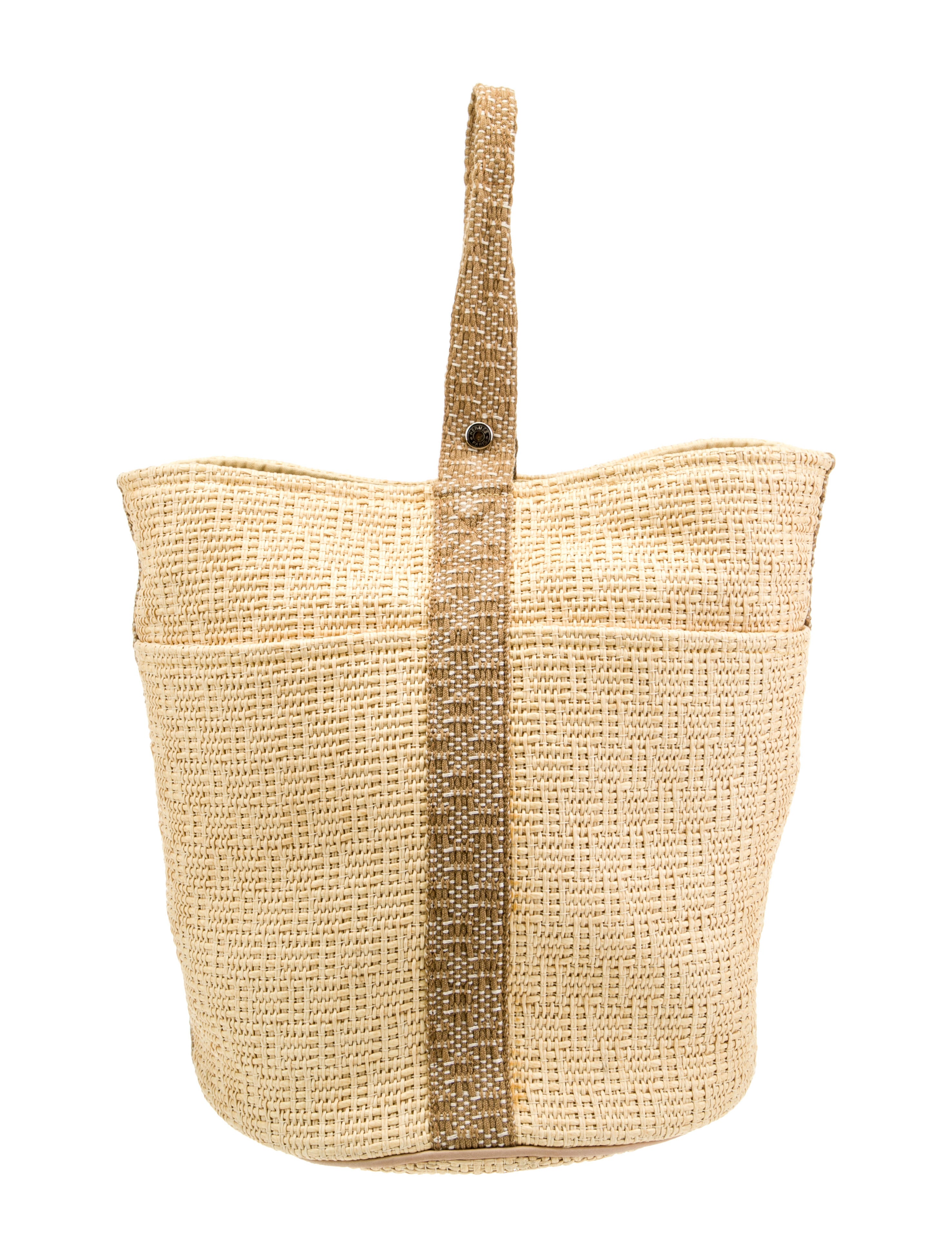 Hermès Straw Saxo GM - Neutrals Totes, Handbags - HER552899 | The RealReal