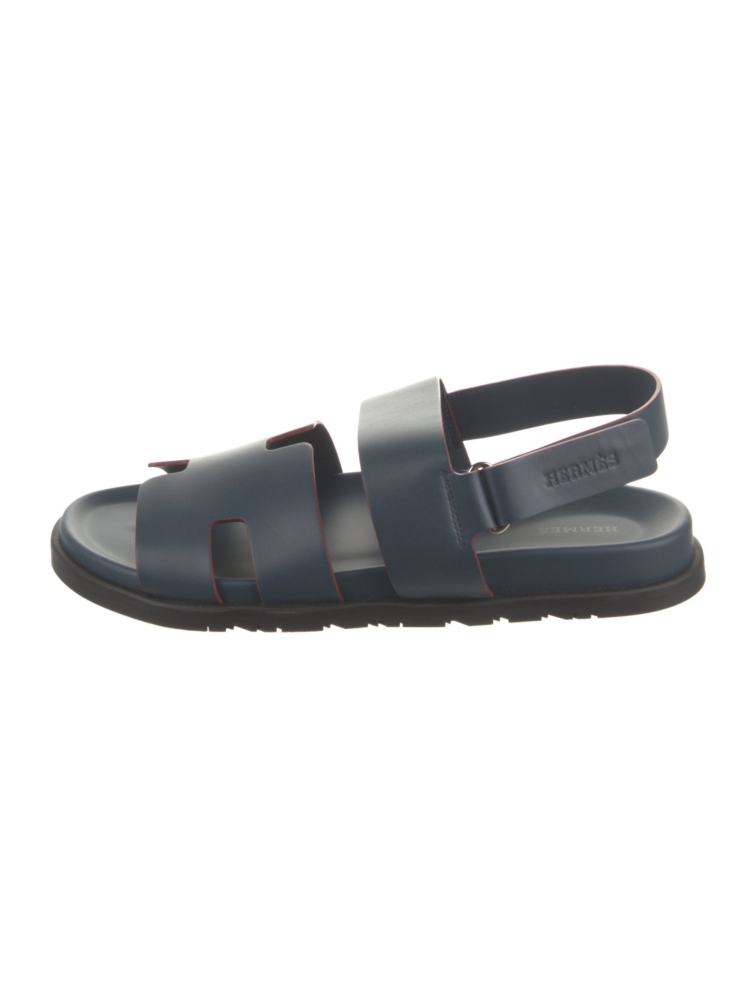 Hermès Genius Leather Sandals Leather Sandals - Blue Sandals, Shoes ...