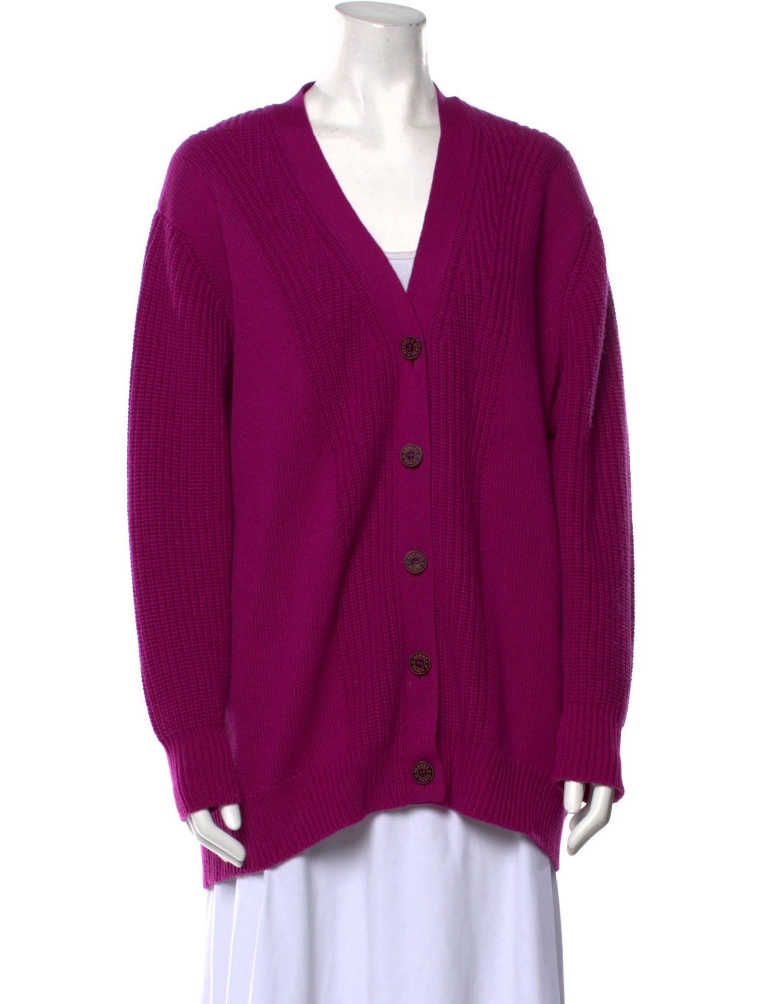 Hermès Cashmere V-Neck Sweater - Pink Knitwear, Clothing - HER553306 ...