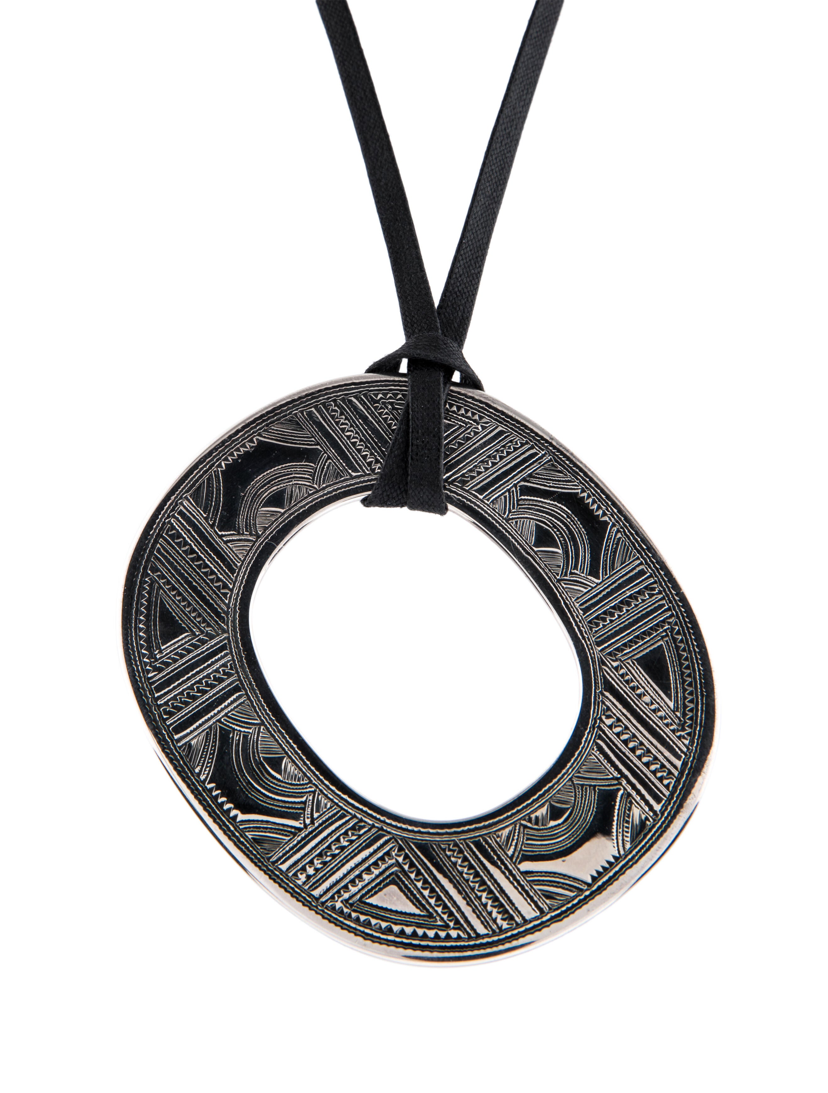 Hermès Isthme Touareg Pendant Necklace - Sterling Silver Pendant ...