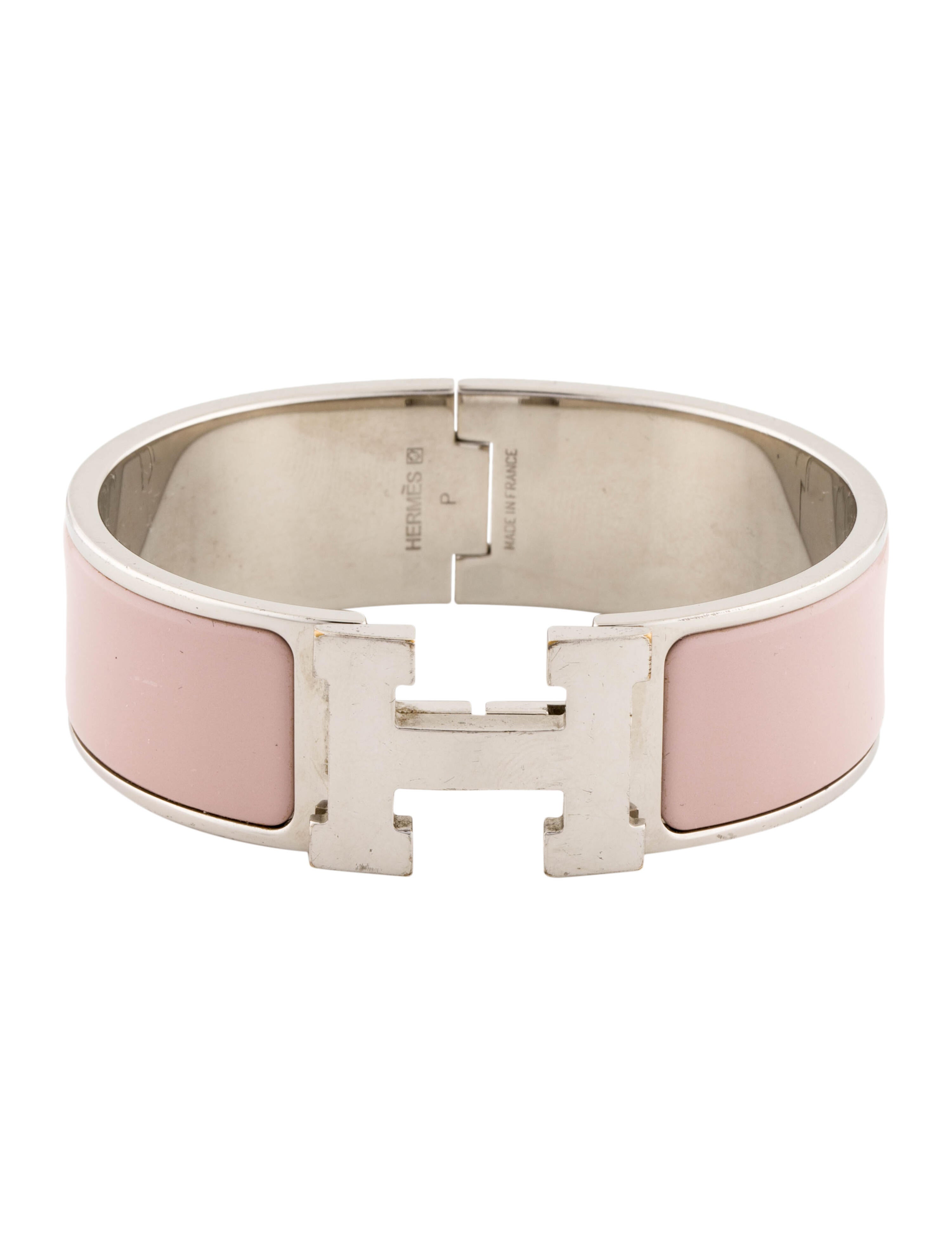 Hermès Clic Clac H Bracelet - 18K Rose Gold-Plated Bangle, Bracelets - HER613472 | The RealReal