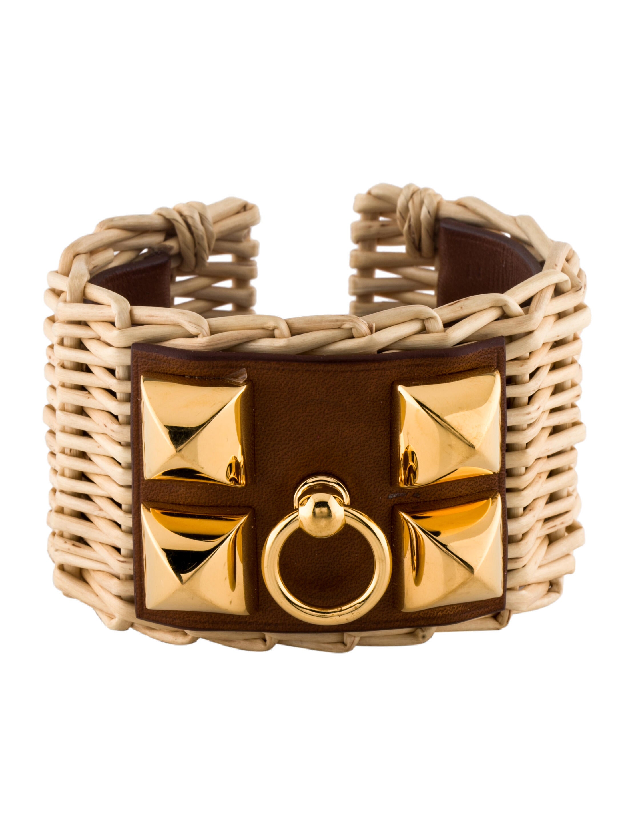 Hermès Clic Clac H Bracelet - 18K Yellow Gold-Plated Cuff, Bracelets ...