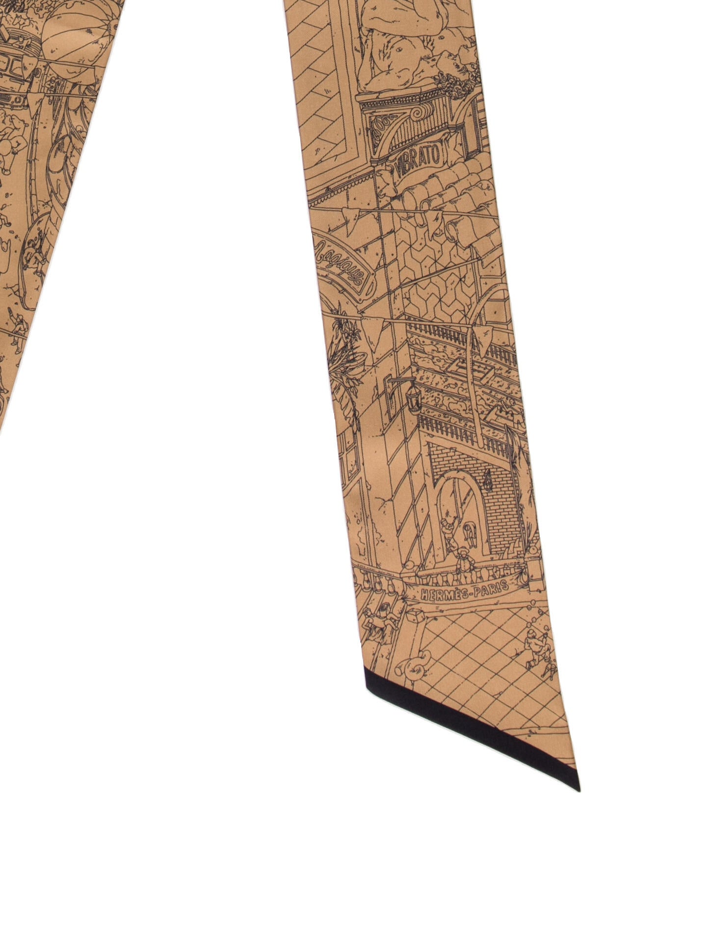 Hermès Le Grand Prix Du Faub Maxi Slim Silk Twilly Scarf w/ Tags ...