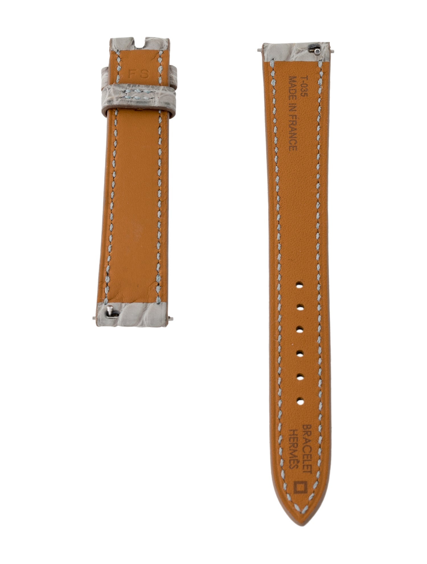 Hermès 14mm Watch Strap - White - HER463745 | The RealReal