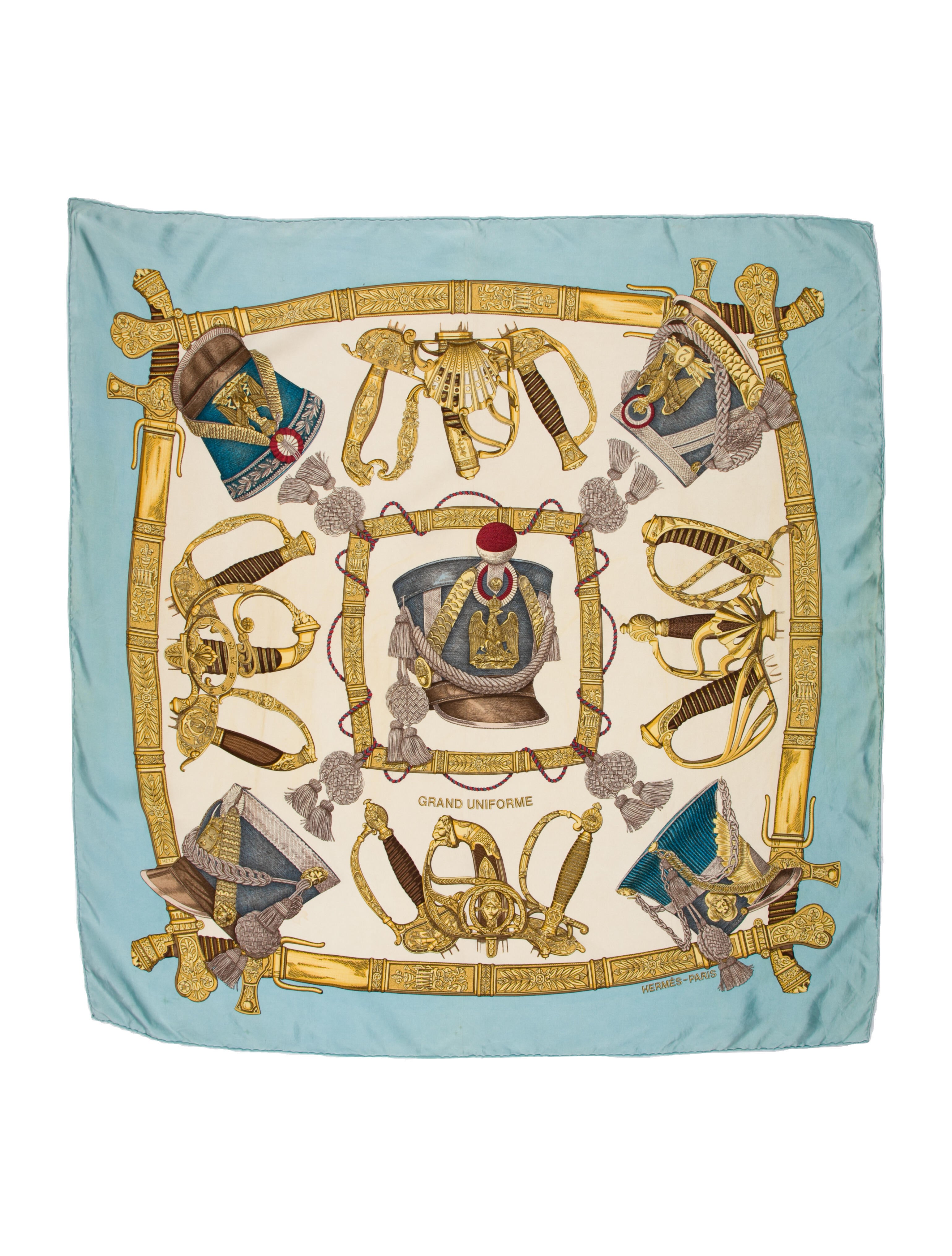 Hermès Cliquetis Scarf - Blue Scarves and Shawls, Accessories ...