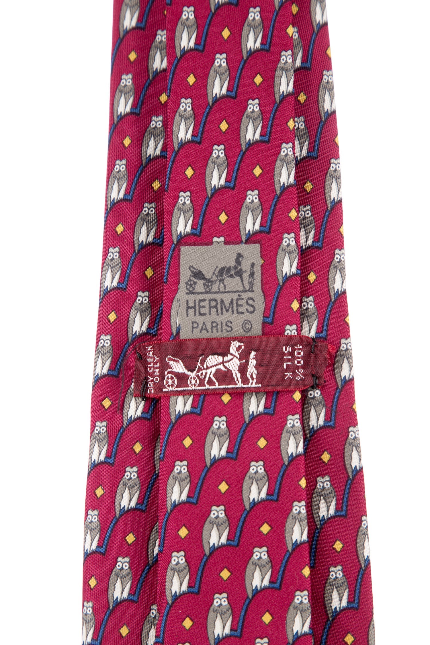 Hermès Geometric Striped Silk Tie - Red Ties, Suiting Accessories ...