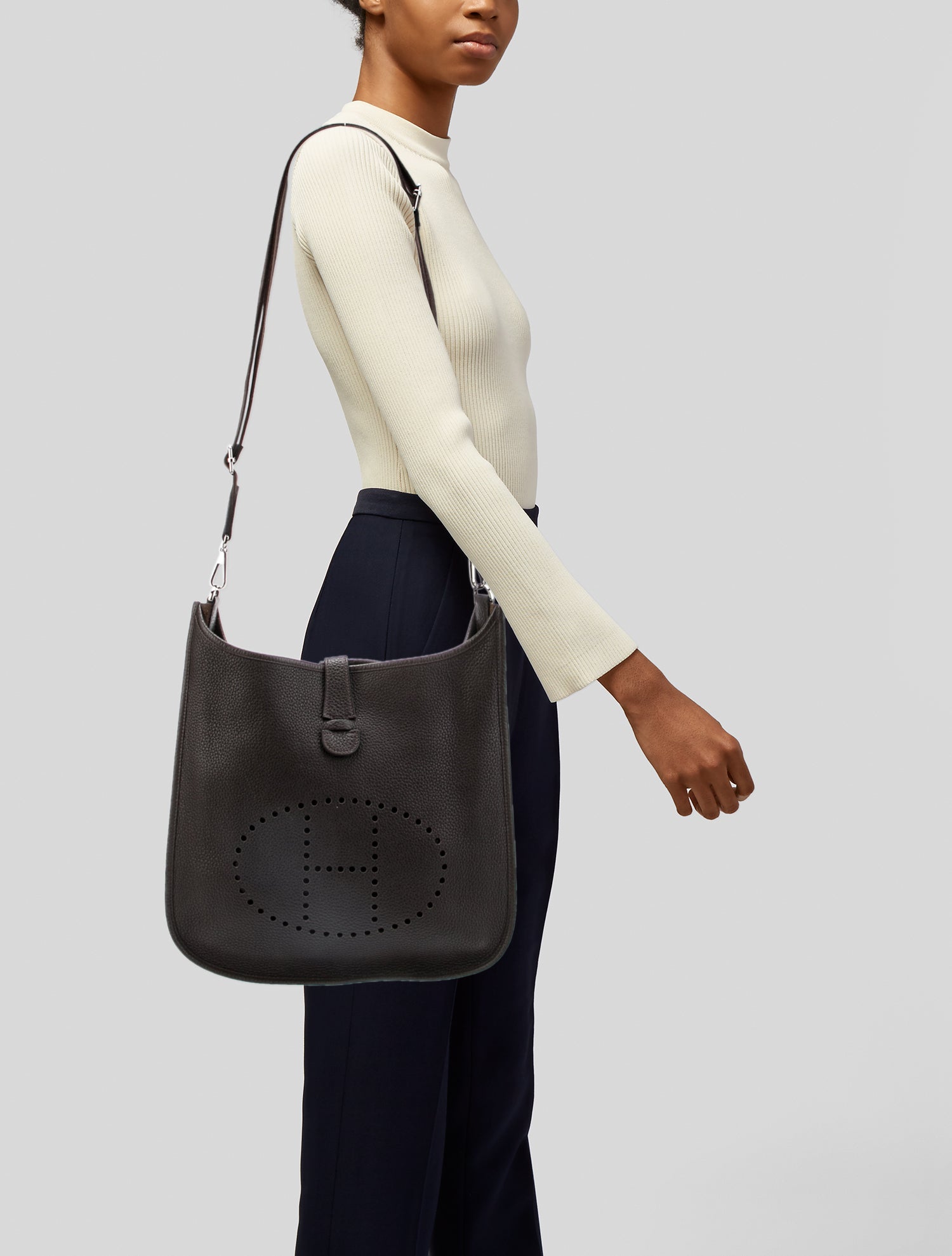 Hermès Clemence Evelyne III 29 - Black Crossbody Bags, Handbags ...