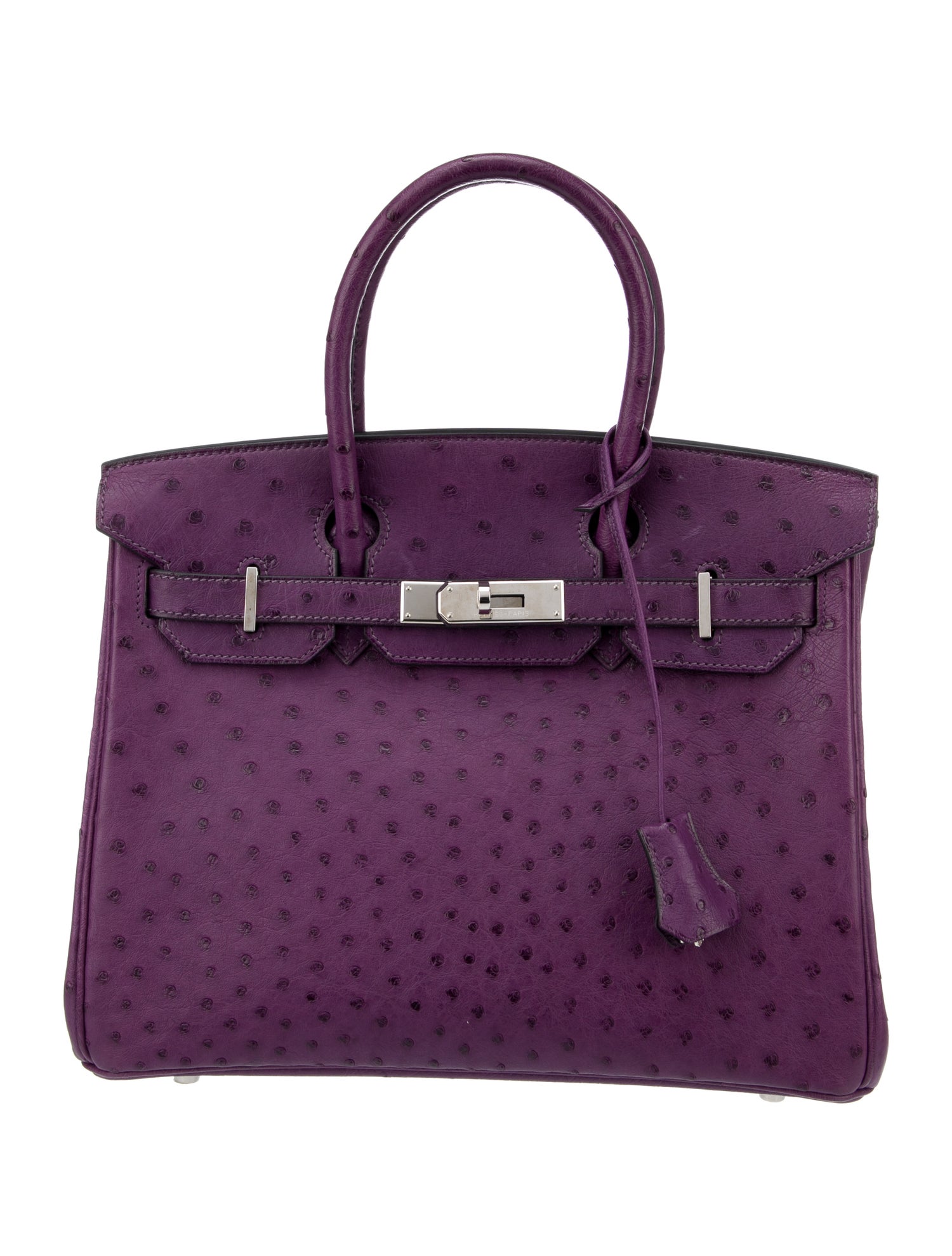 Hermès Ostrich Birkin 30 - Brown Handle Bags, Handbags - HER560671 ...