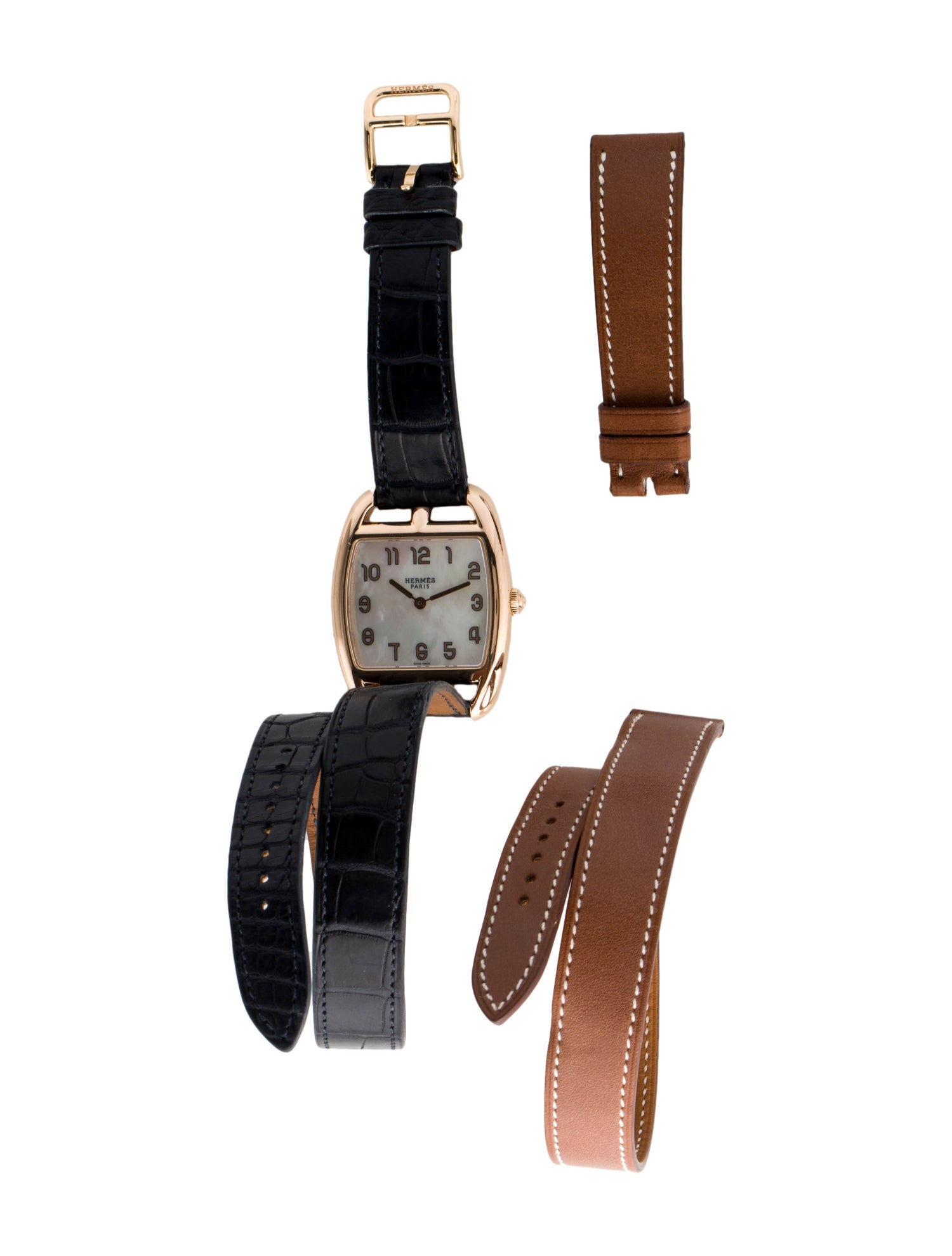 Hermès Loquet Watch - Brown - L01.210 | The RealReal