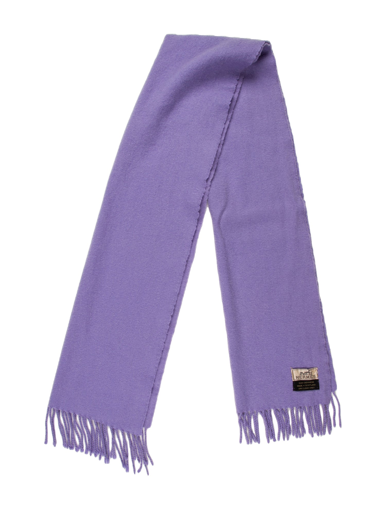 Hermès Cashmere Vintage Muffler - Purple Scarves, Accessories - HER578471 | The RealReal