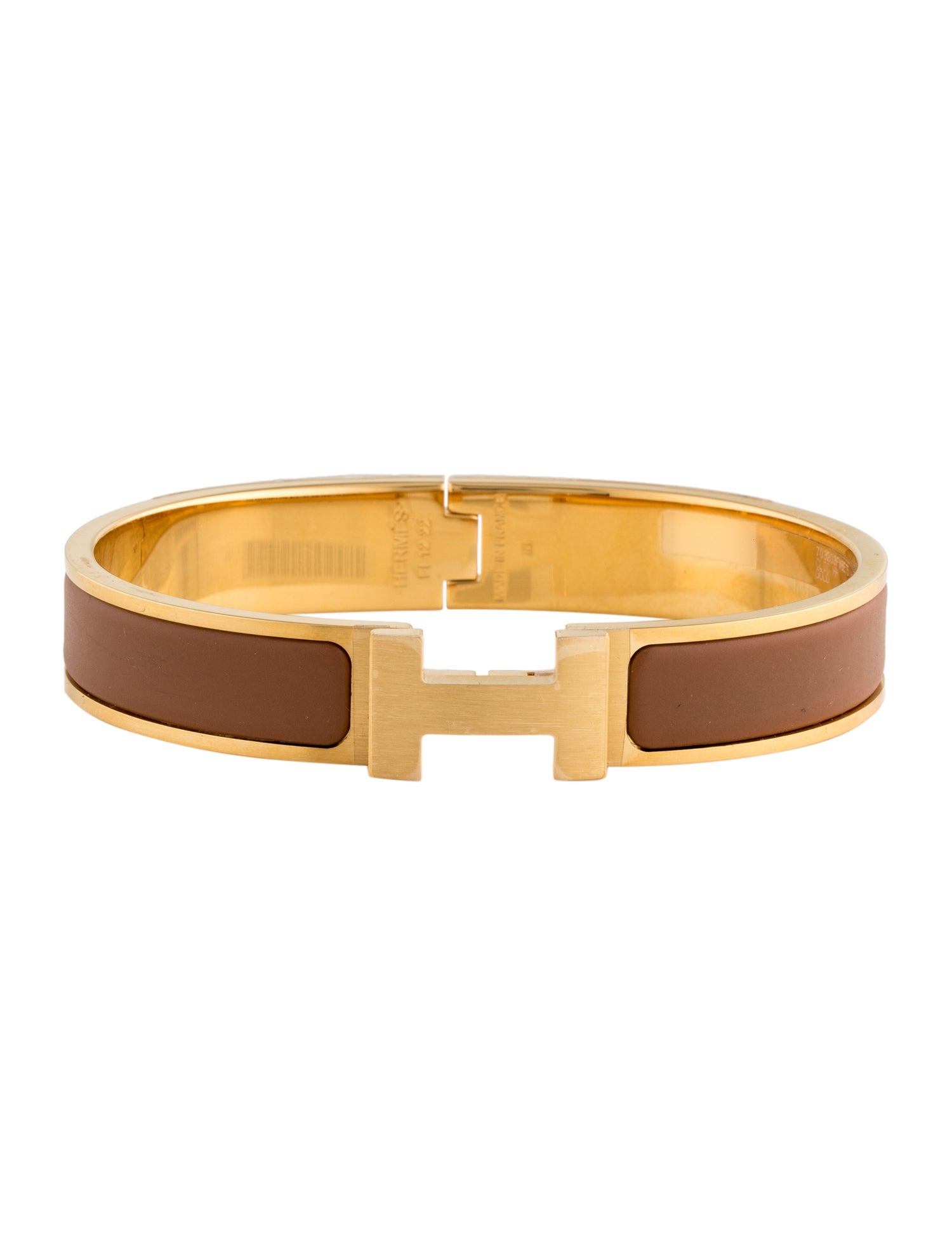 Hermès Clic HH Bracelet - 18K Yellow Gold-Plated Bangle, Bracelets ...