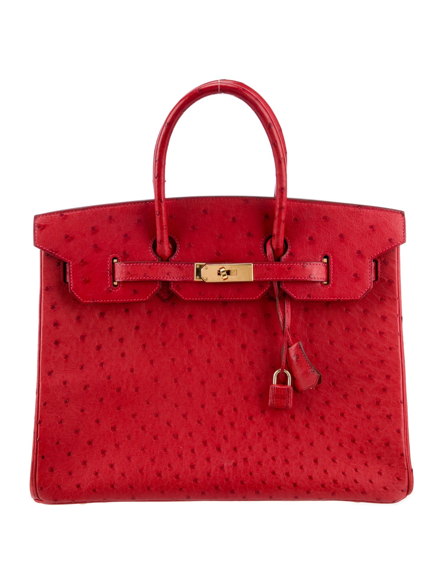 Hermès Ostrich Birkin 30 - Brown Handle Bags, Handbags - HER560671 ...