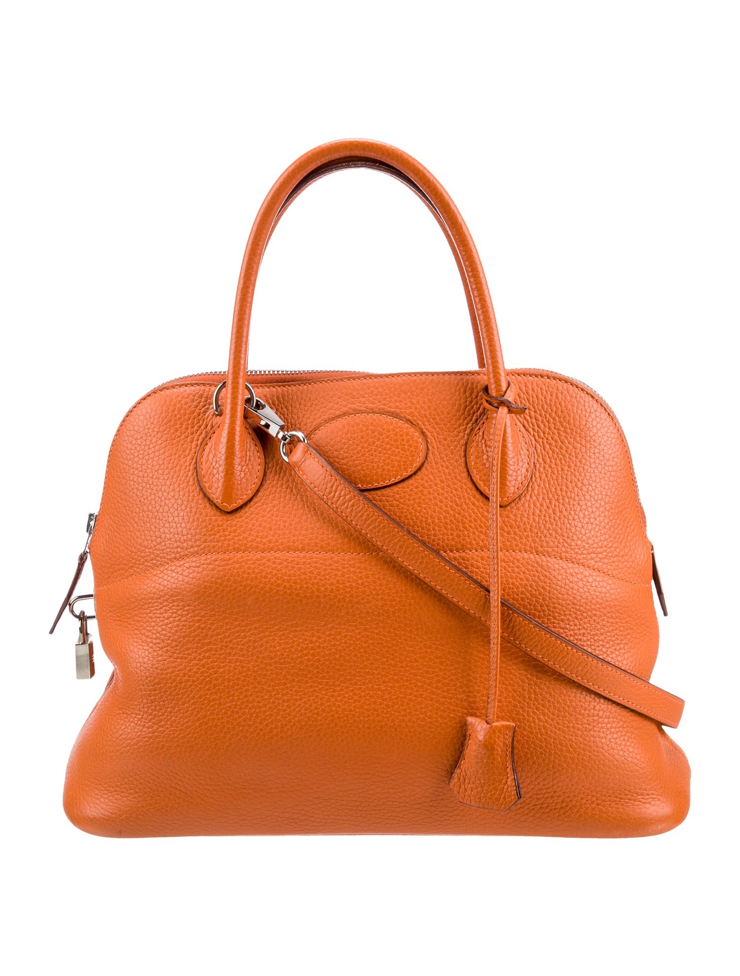 Hermès Clemence Bolide 31 - Orange Handle Bags, Handbags - HER587015 ...