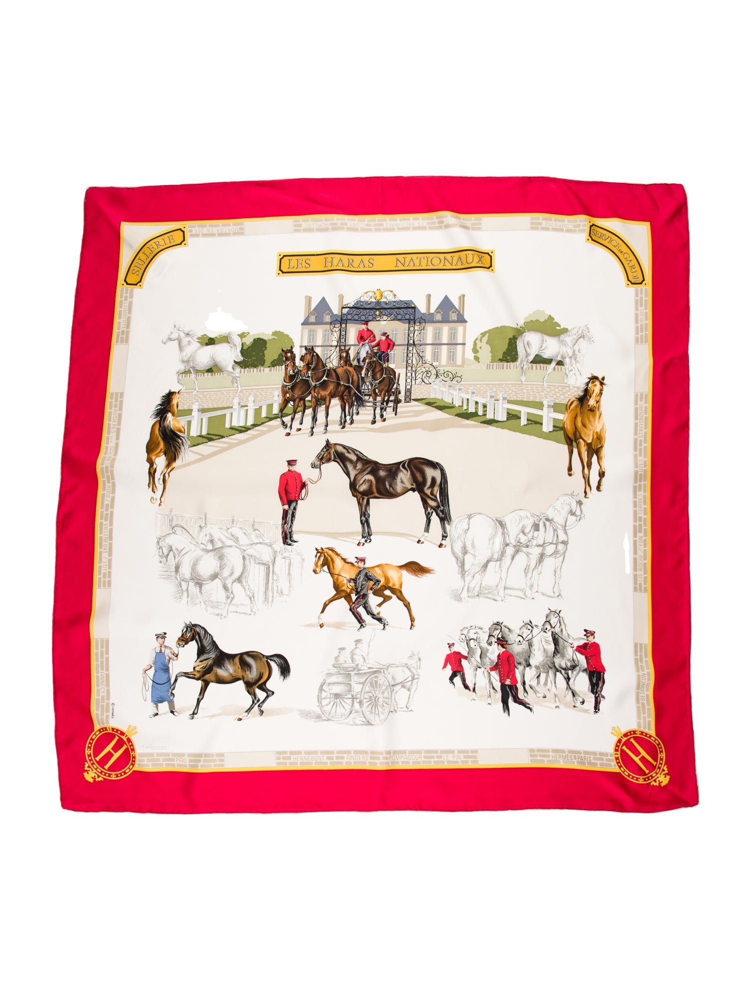 Hermès Silk Scarf - Brown Scarves and Shawls, Accessories - HER566415 ...