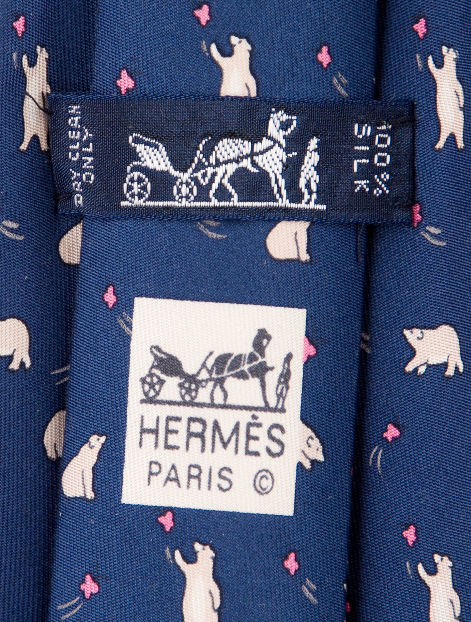 Hermès Silk Pattern Print Tie - Blue Ties, Suiting Accessories ...