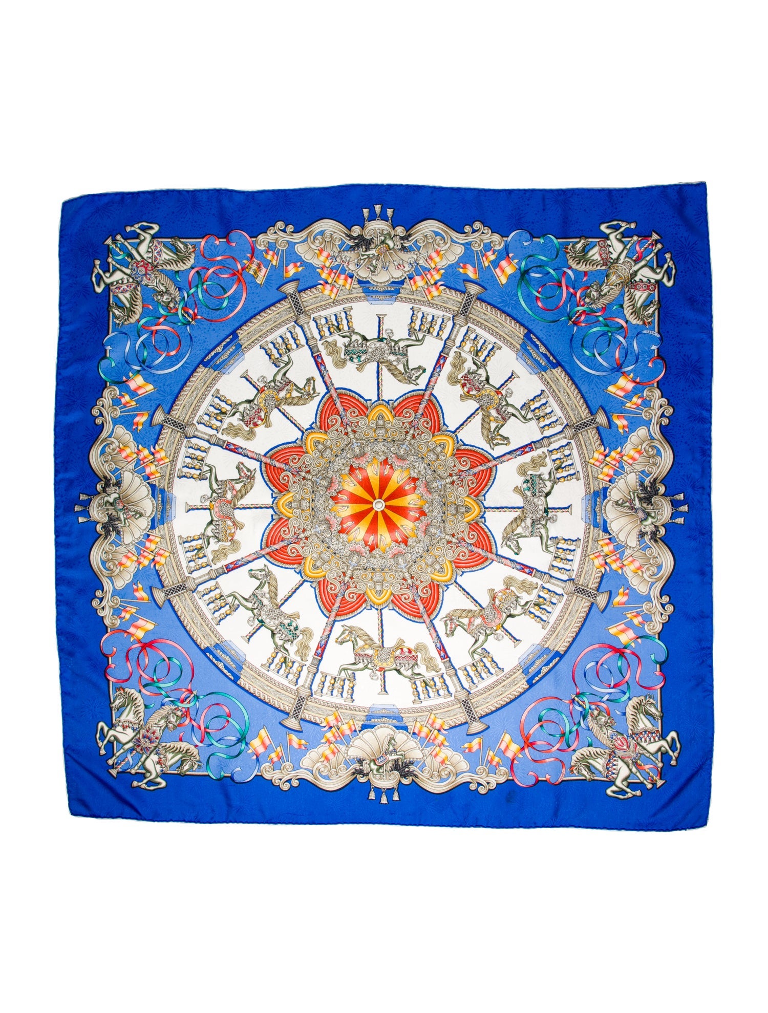 Hermès Luna Park Silk Scarf - Blue Scarves and Shawls, Accessories ...