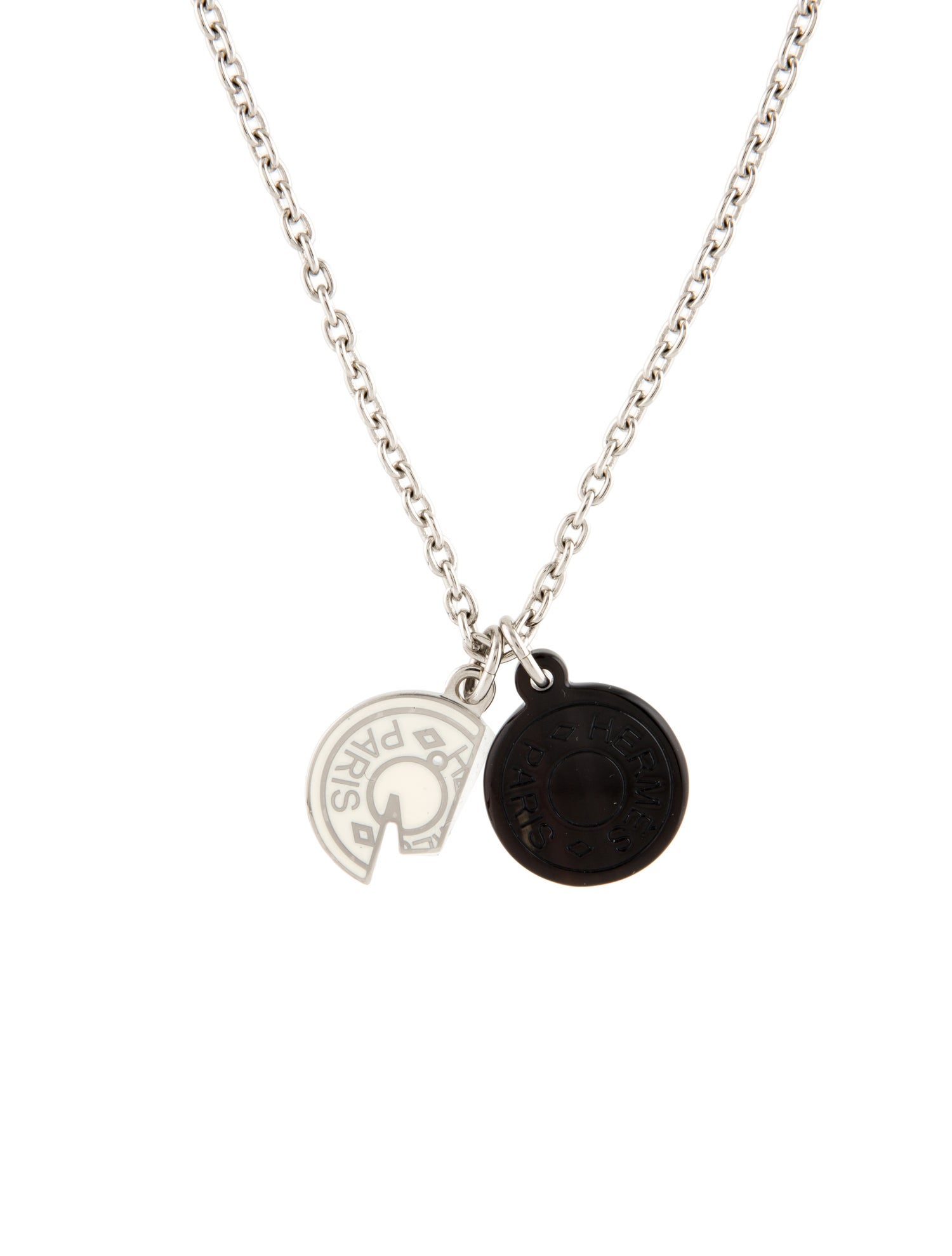 Hermès Horn Carrousel Pendant Necklace - Palladium-Plated Pendant ...