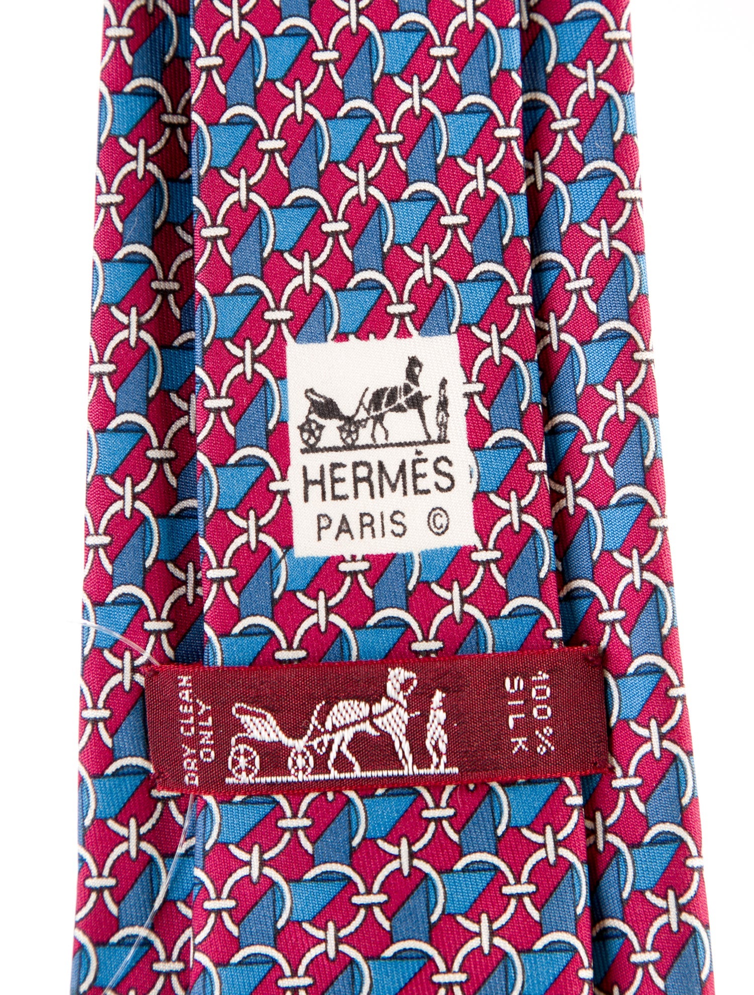 Hermès Silk Pattern Print Tie - Blue Ties, Suiting Accessories ...