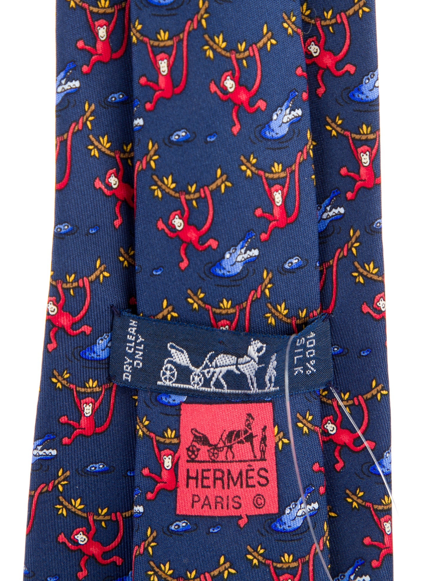 Hermès Silk Pattern Print Tie - Blue Ties, Suiting Accessories ...