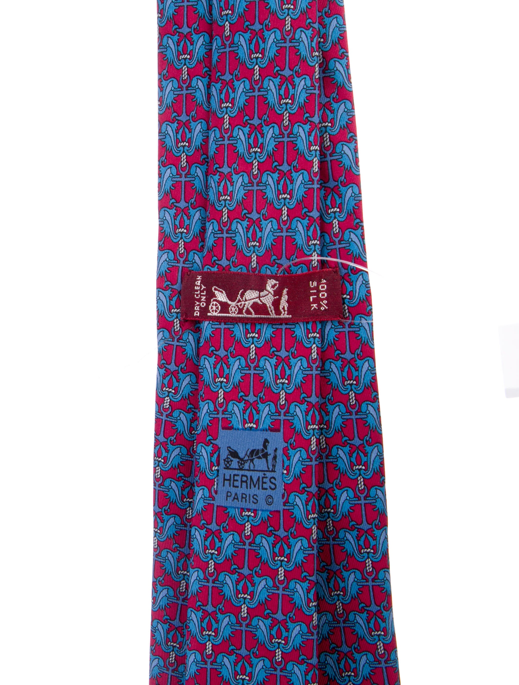 Hermès Orange Unicorn Pattern Silk Tie - Ties, Suiting Accessories ...