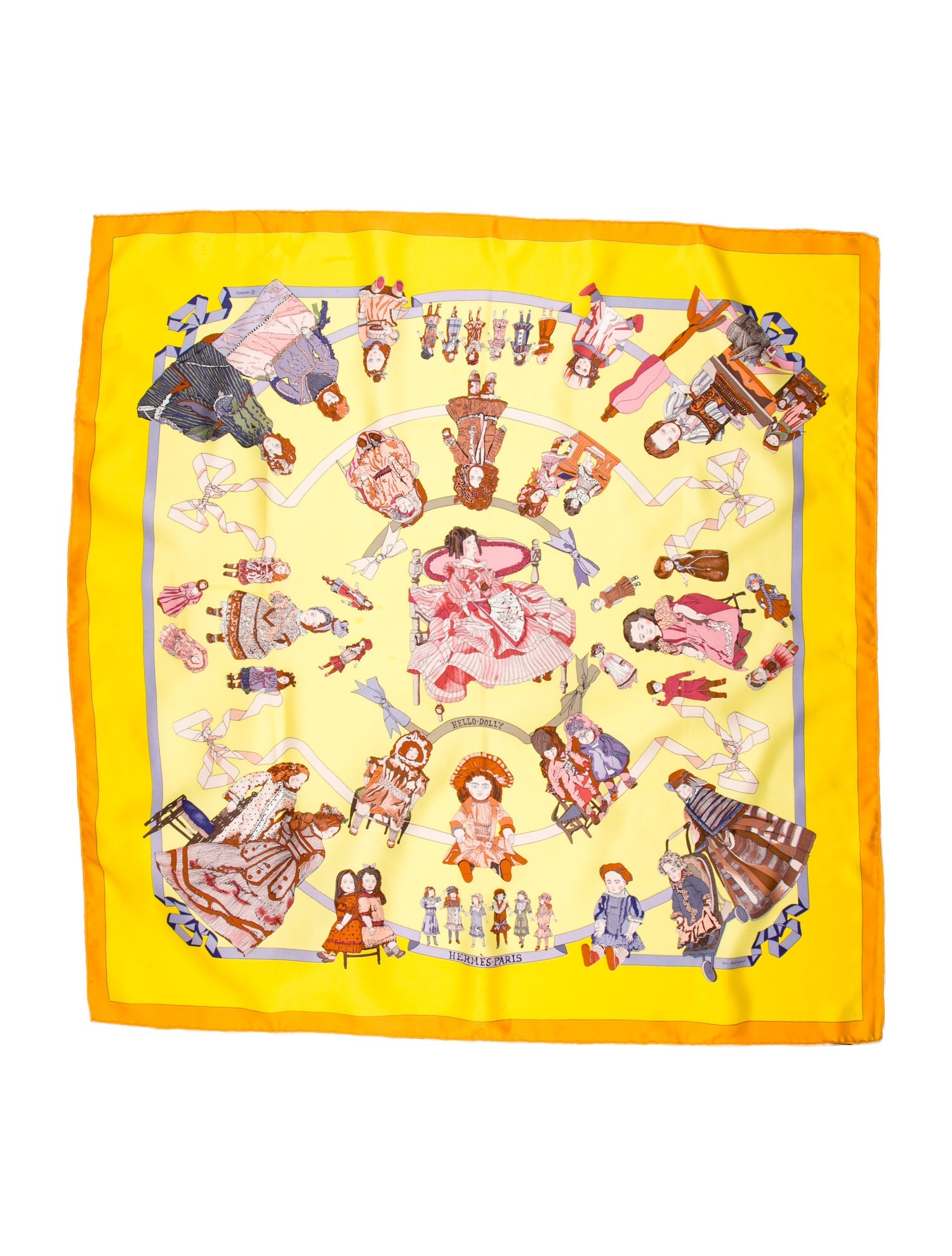 Hermès Rendez -Vous Rive Gauche Silk Scarf - Yellow Scarves and Shawls, Accessories - HER582310 ...