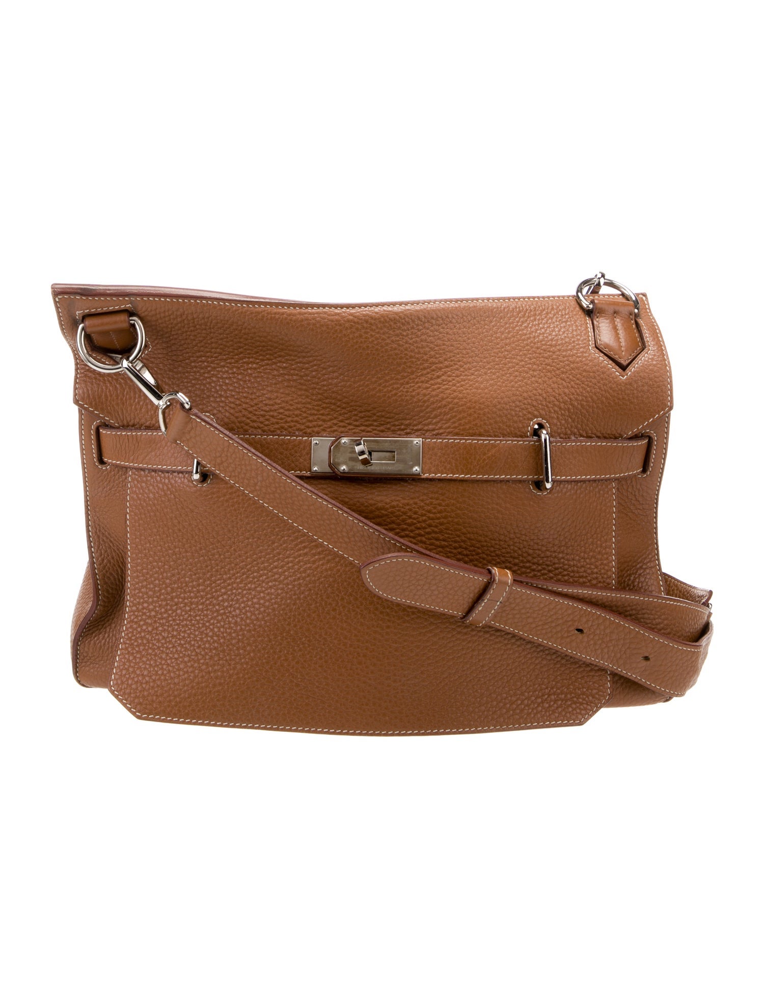 Hermès Clemence Jypsiére 31 - Orange Crossbody Bags, Handbags ...