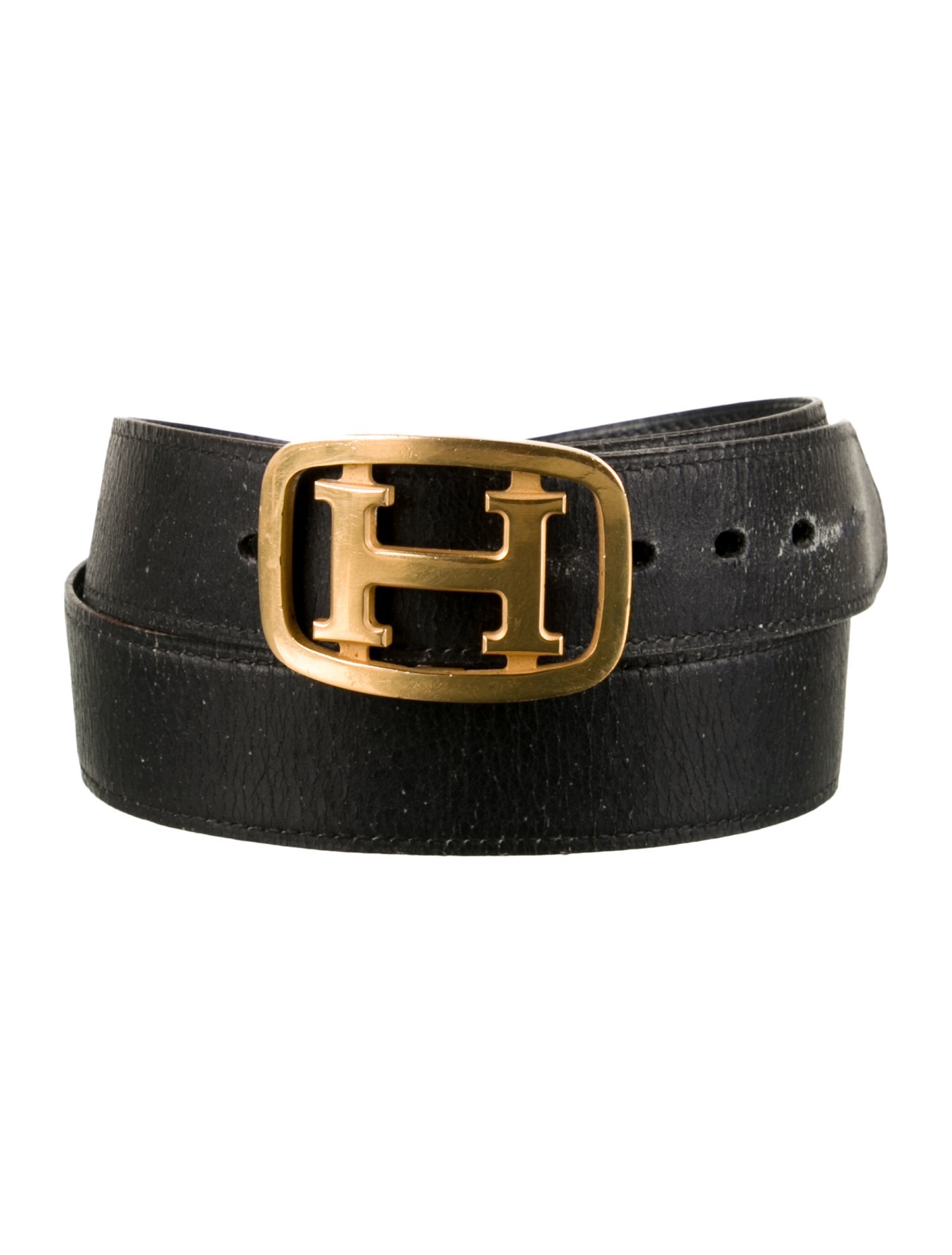 Hermès Reversible Vintage H Belt - Black Belts, Accessories - HER606277 ...