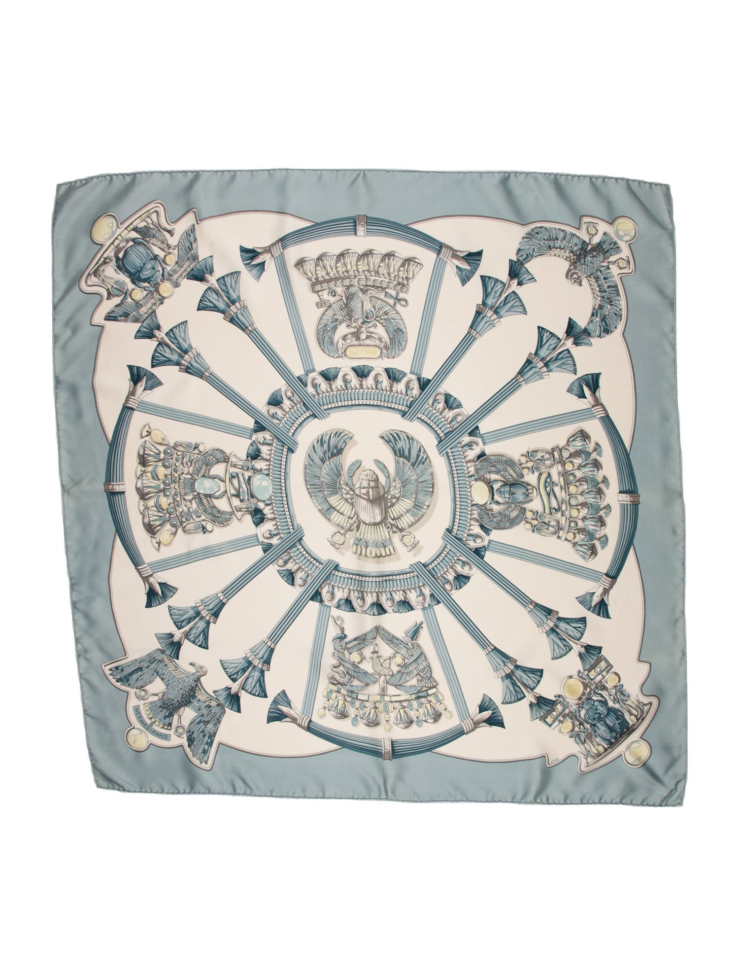 Hermès Egypte Scarf - Blue Scarves and Shawls, Accessories - HER608962 ...
