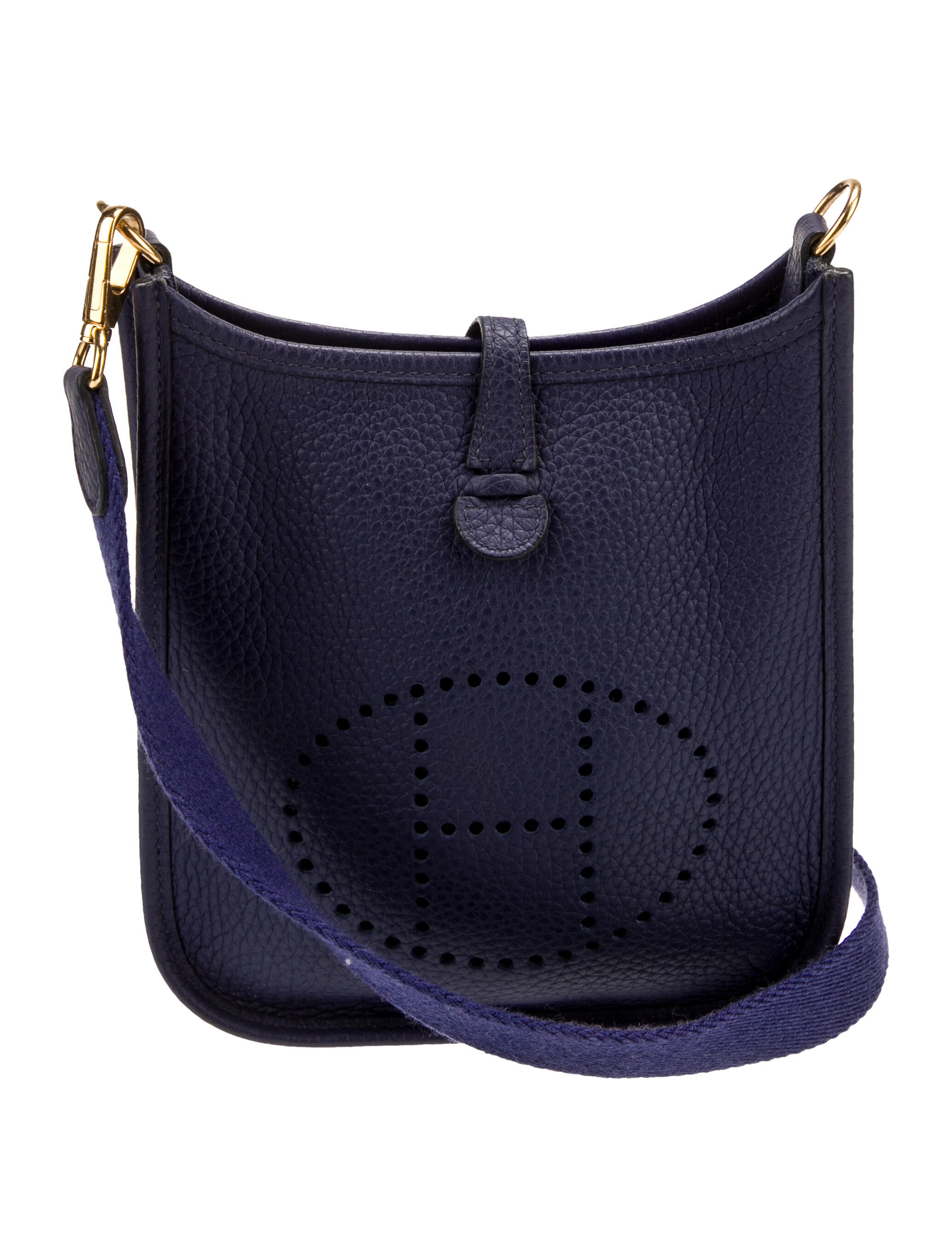 Hermès Clemence Evelyne TPM 16 - Blue Crossbody Bags, Handbags ...
