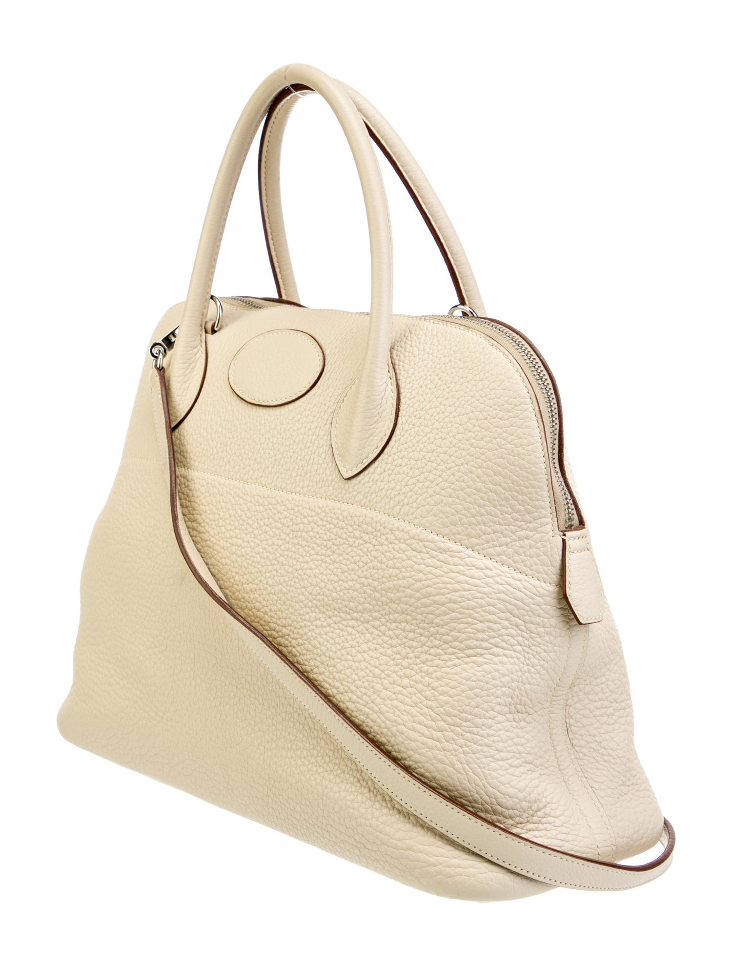 Hermès Clemence Bolide 35 - Neutrals Handle Bags, Handbags - HER610275 ...