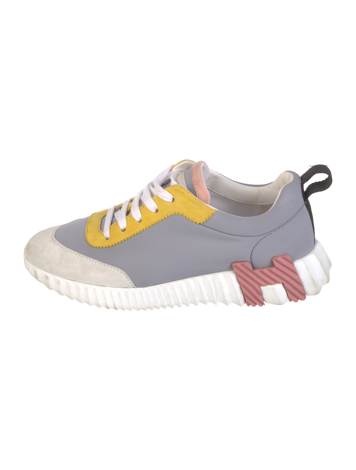 Hermès Neoprene Colorblock Pattern Sneakers - Grey Sneakers, Shoes ...