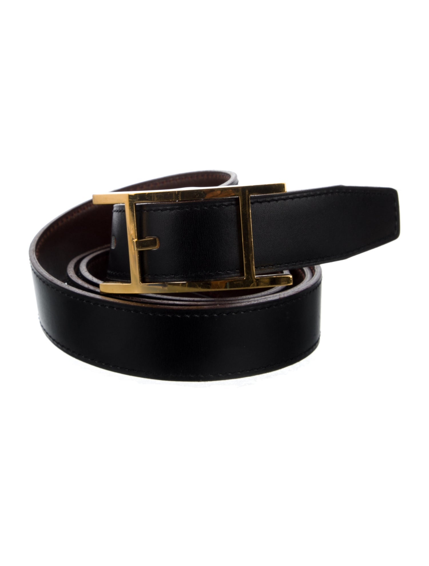 Hermès Reversible 24 mm Hapi Belt - Black Belts, Accessories - HER611835 | The RealReal