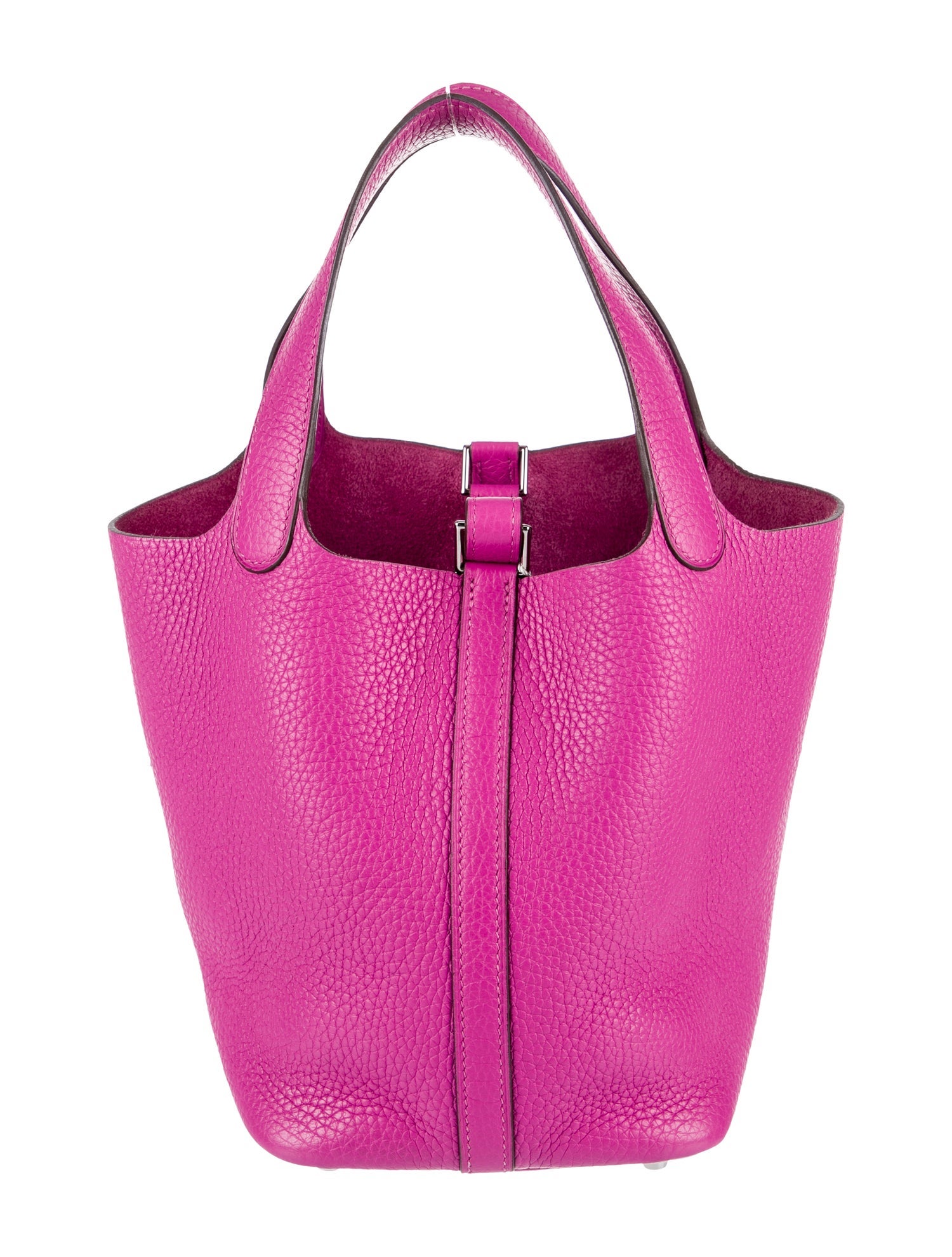 Hermès Clemence Picotin Lock 18 - Pink Bucket Bags, Handbags ...
