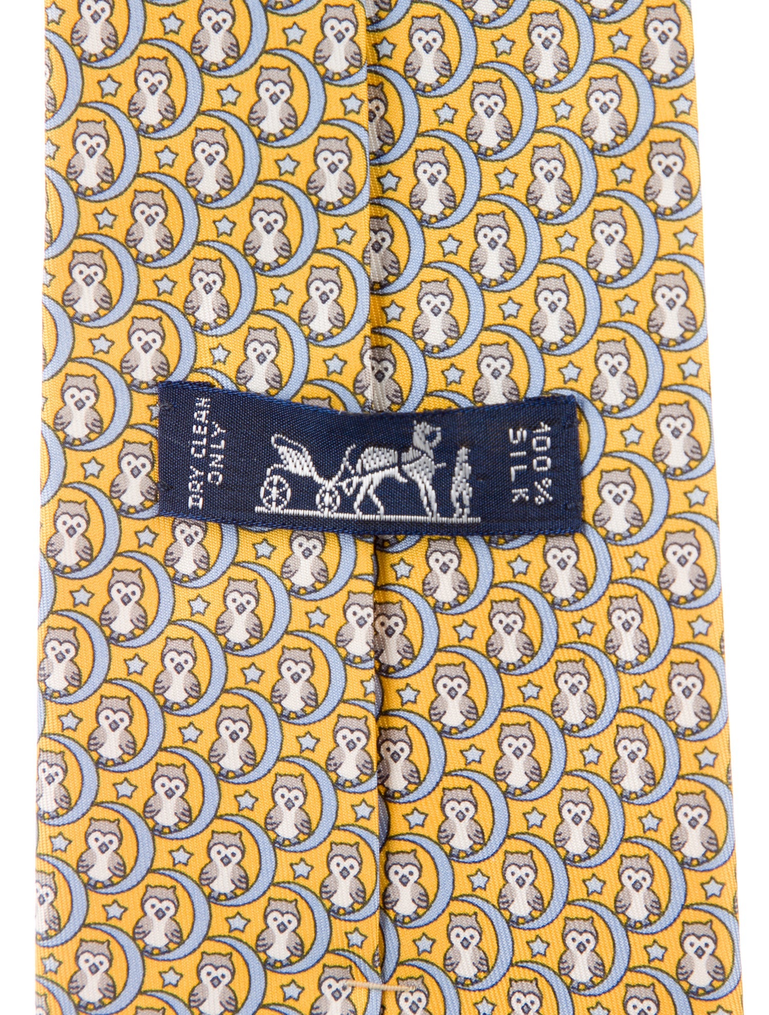 Hermès Pattern Printed Tie - Blue Ties, Suiting Accessories - HER615890 ...