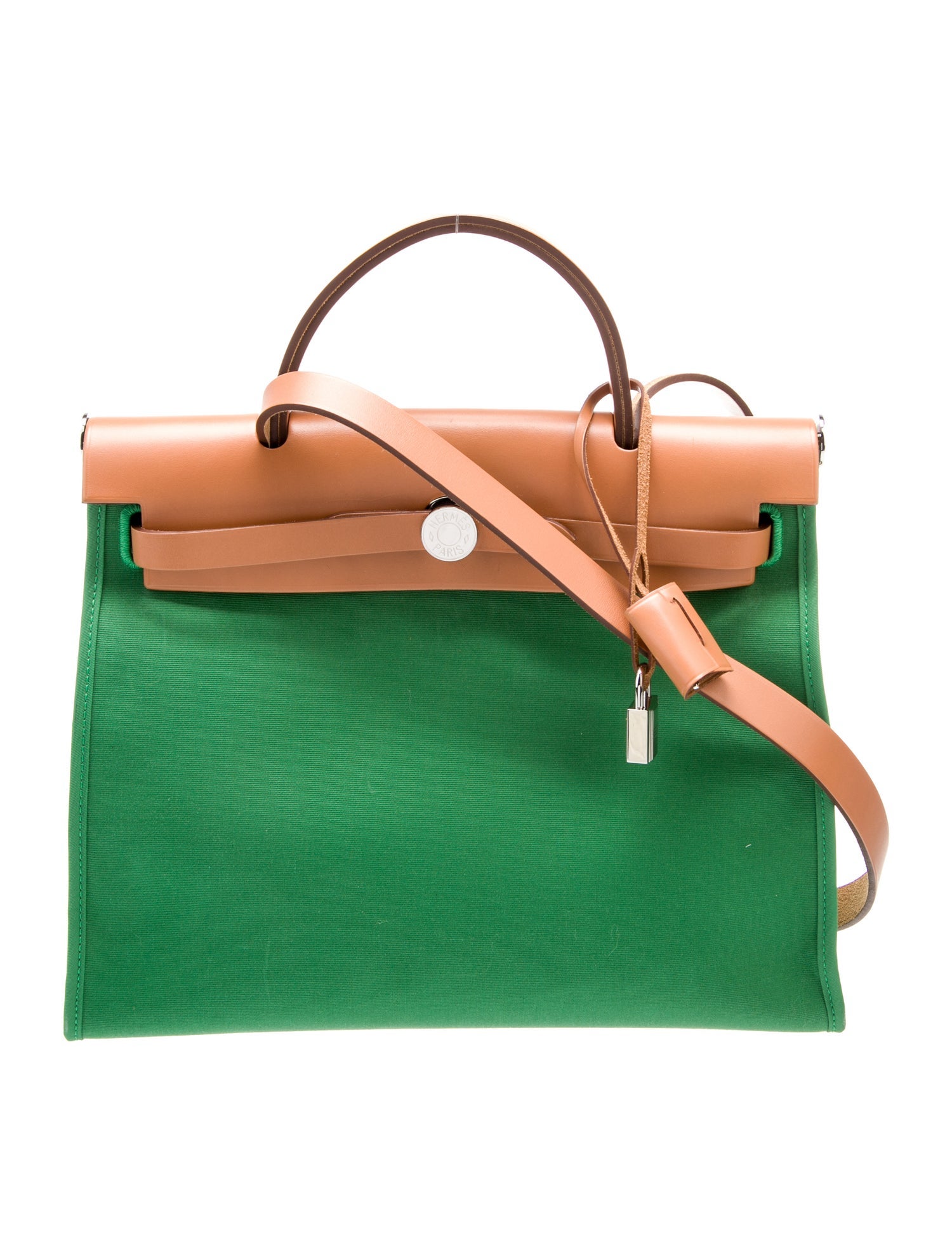 Hermès Toile Officier Herbag Zip 31 - Green Handle Bags, Handbags ...