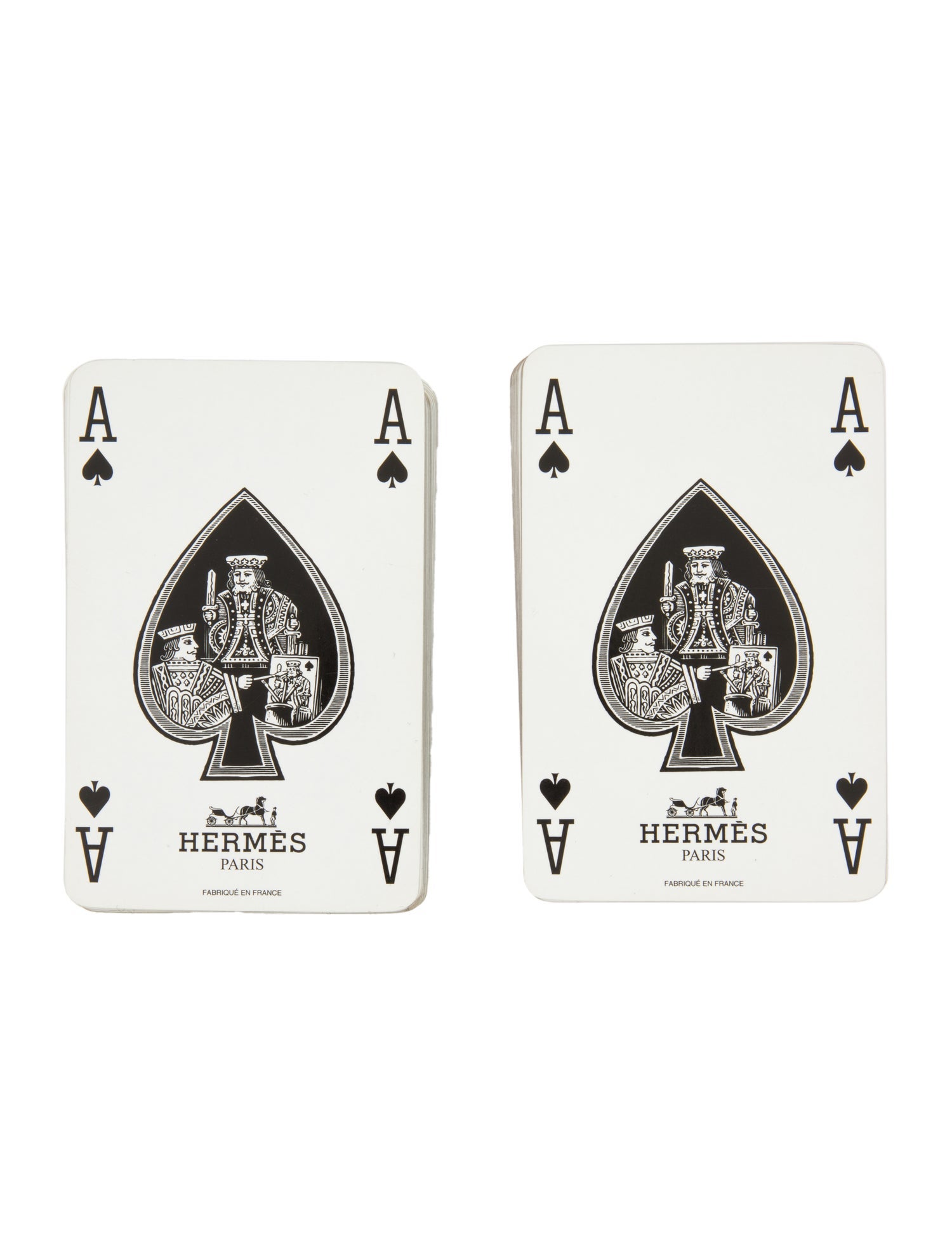 Hermès Evelyne Case and Parade Bridge Cards Set - Black Decorative ...