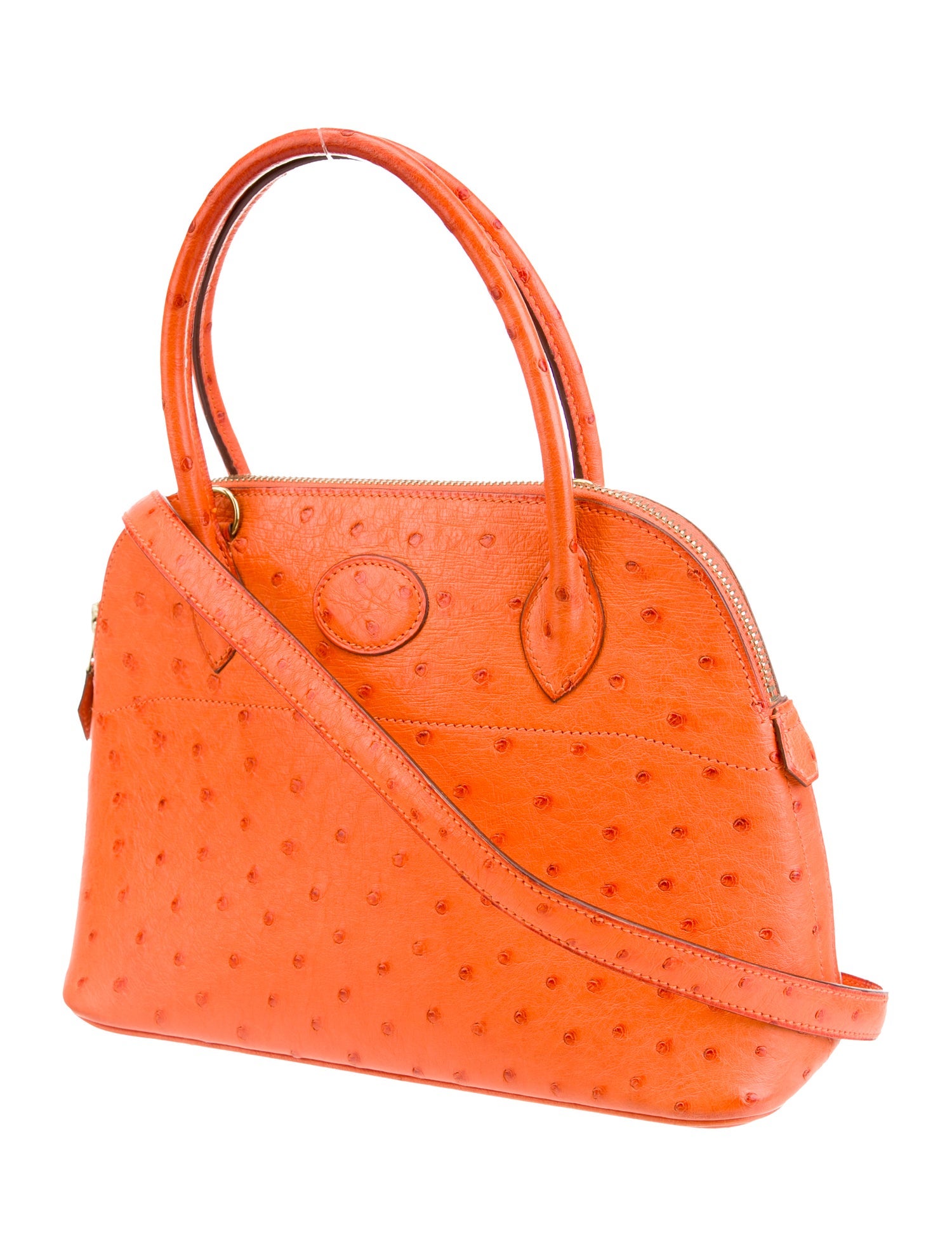 Hermès Ostrich Kelly Sellier 25 - Pink Handle Bags, Handbags ...