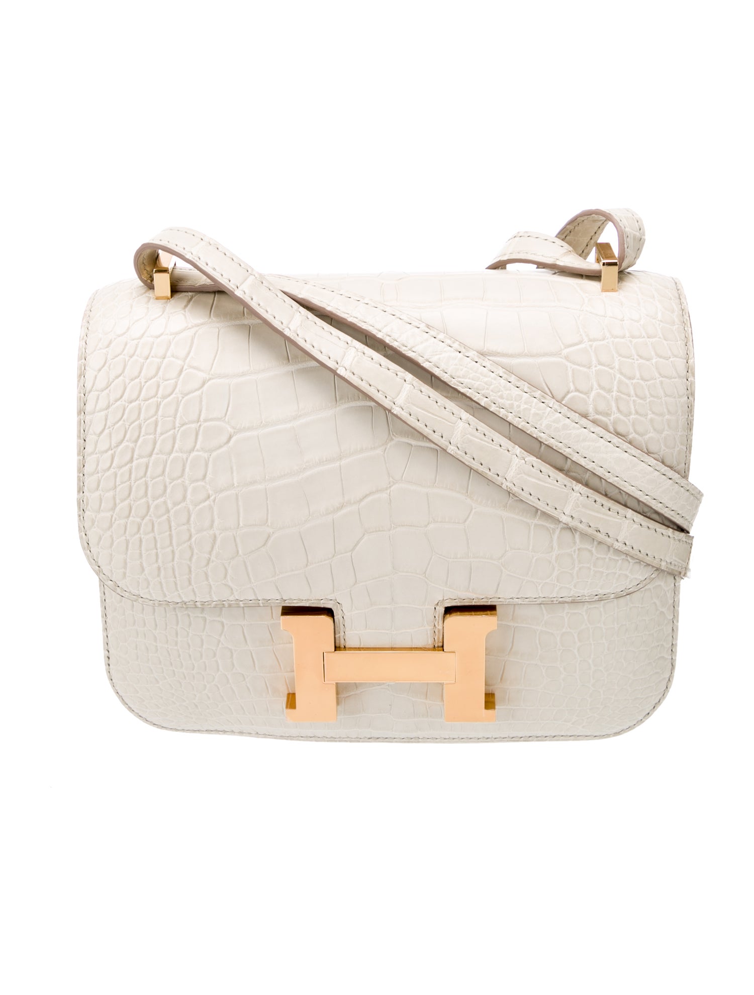 Hermès 2023 Matte Alligator Mini Constance 18 w/Tags - Neutrals ...