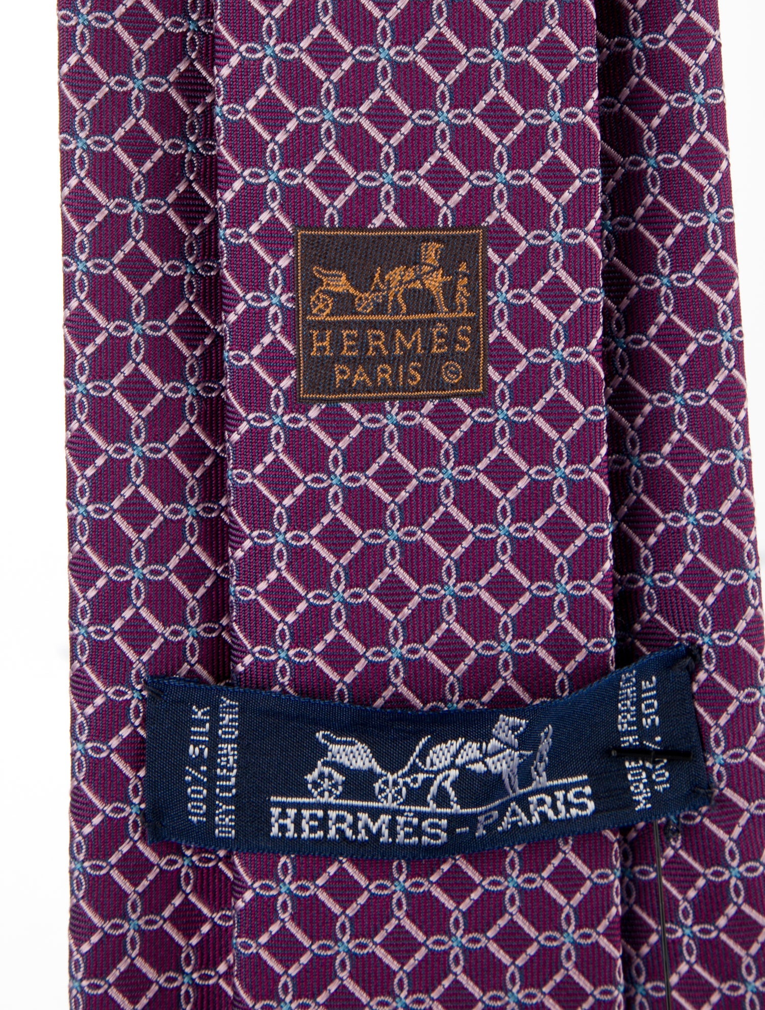 Hermès Silk Pattern Print Tie - Orange Ties, Suiting Accessories ...
