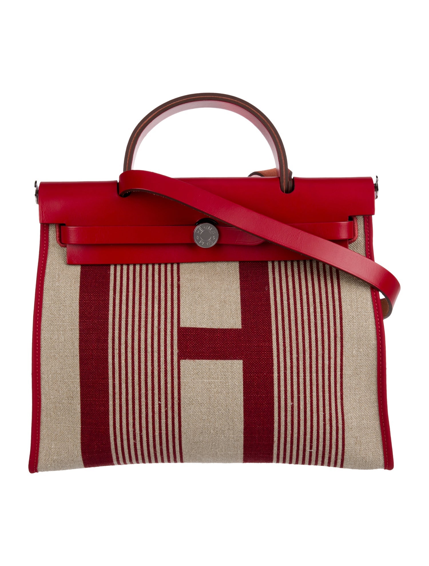 Hermès Toile H Vibration Herbag Zip 31 - Neutrals Shoulder Bags ...