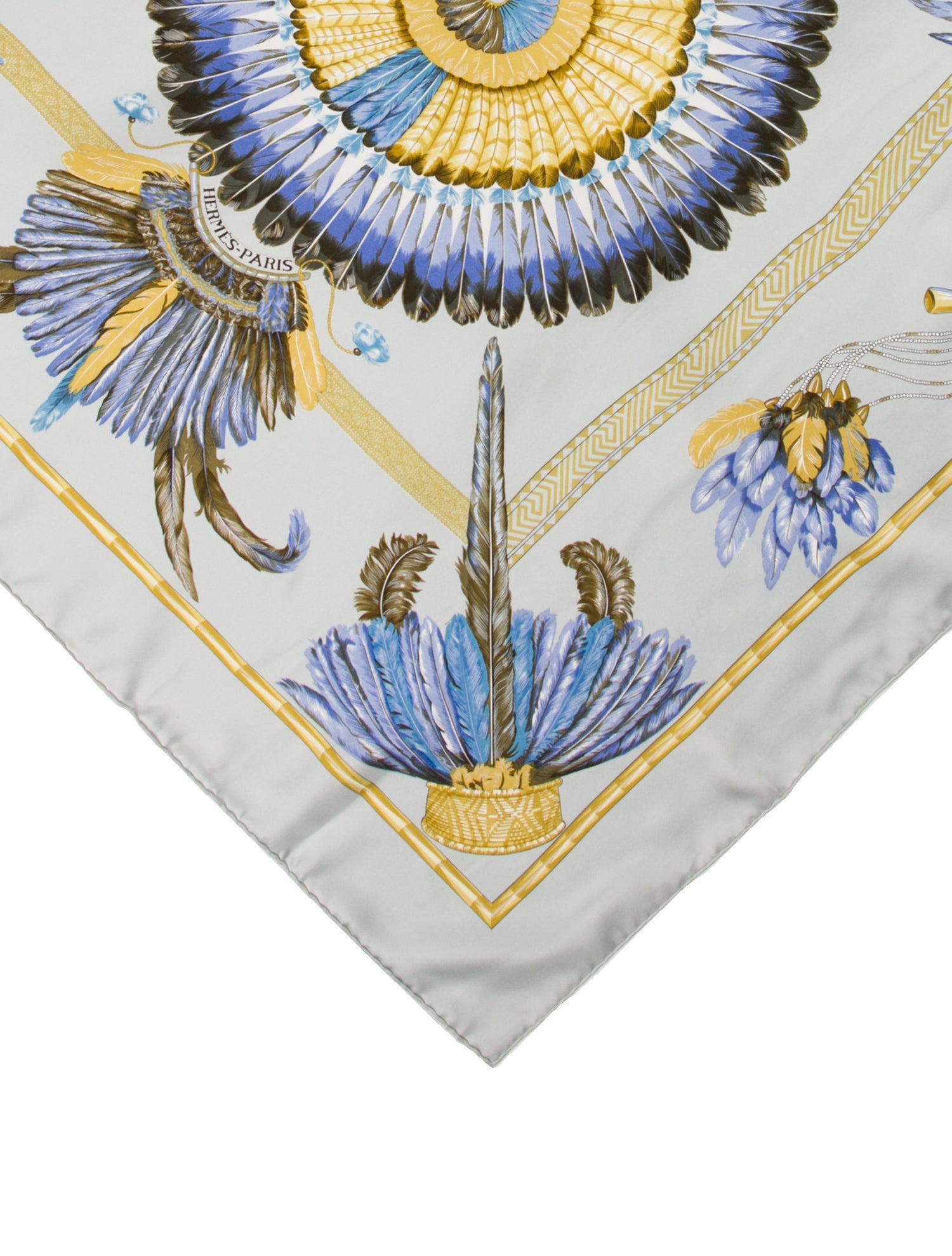 Hermès Brazil Silk Scarf w/ Tags - Blue Scarves and Shawls, Accessories ...